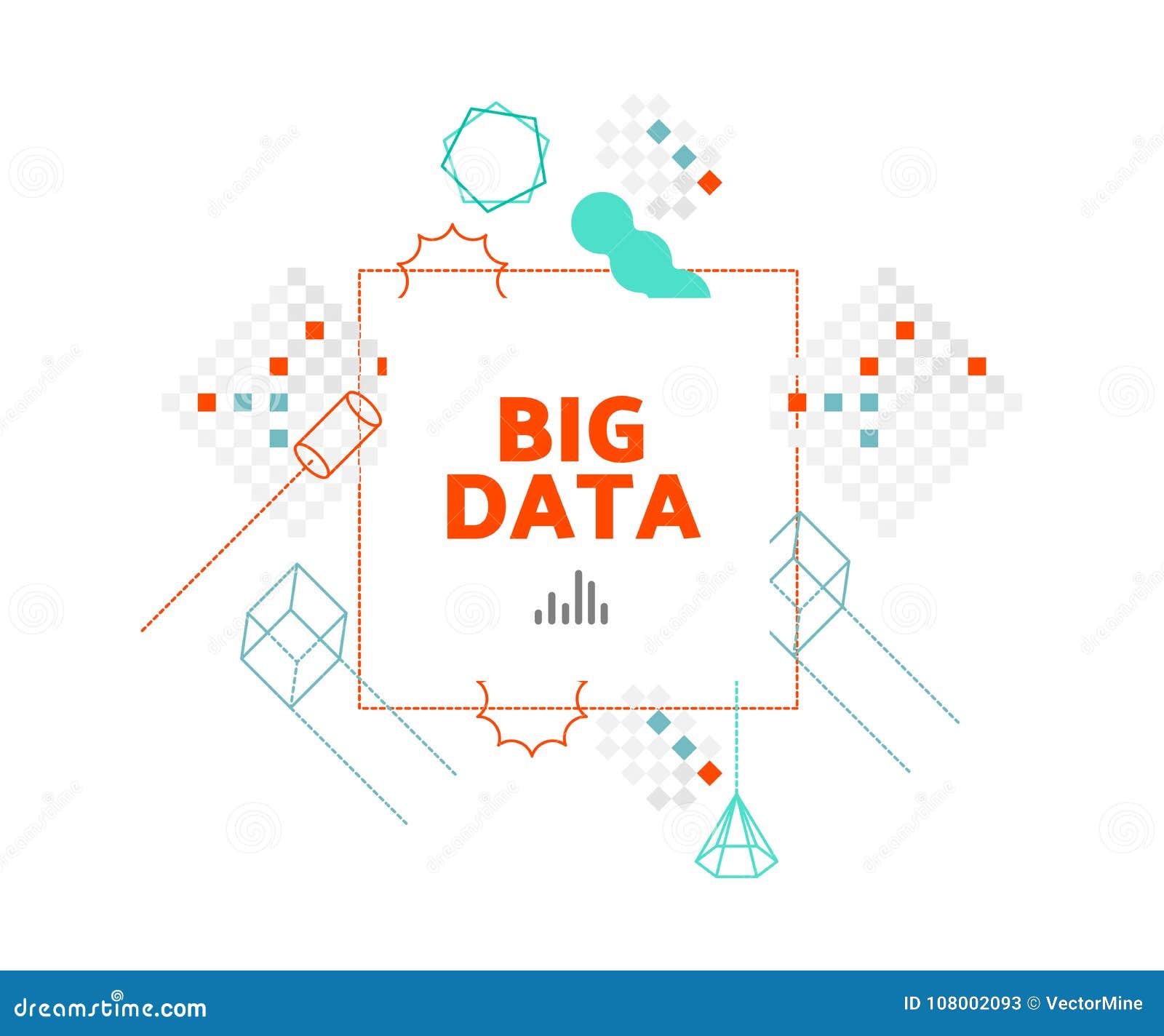 Concepto Grande Del Ejemplo Del Vector De Datos Ilustración del Vector ...