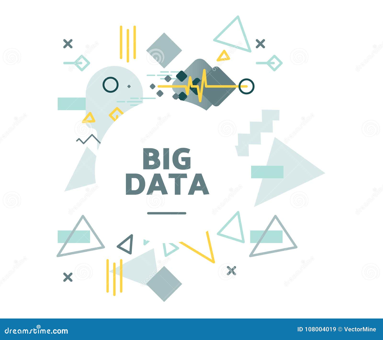 Concepto Grande Del Ejemplo Del Vector De Datos Ilustración del Vector ...