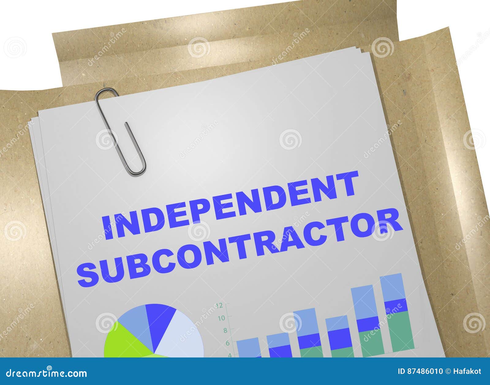 Concepto Independiente Del Subcontratista Stock de ilustración ...