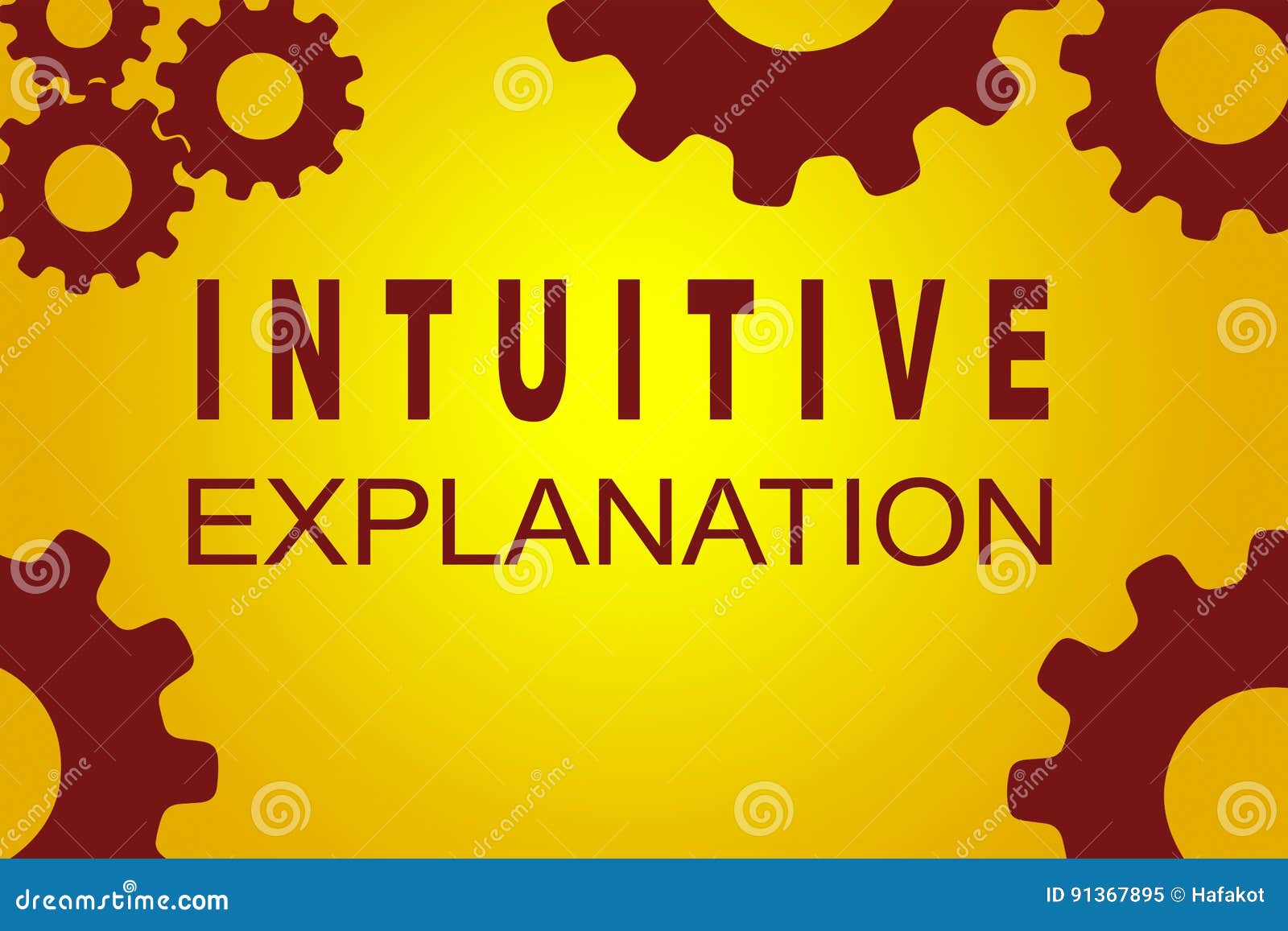 Concepto Intuitivo De La Explicación Stock de ilustración - Ilustración ...
