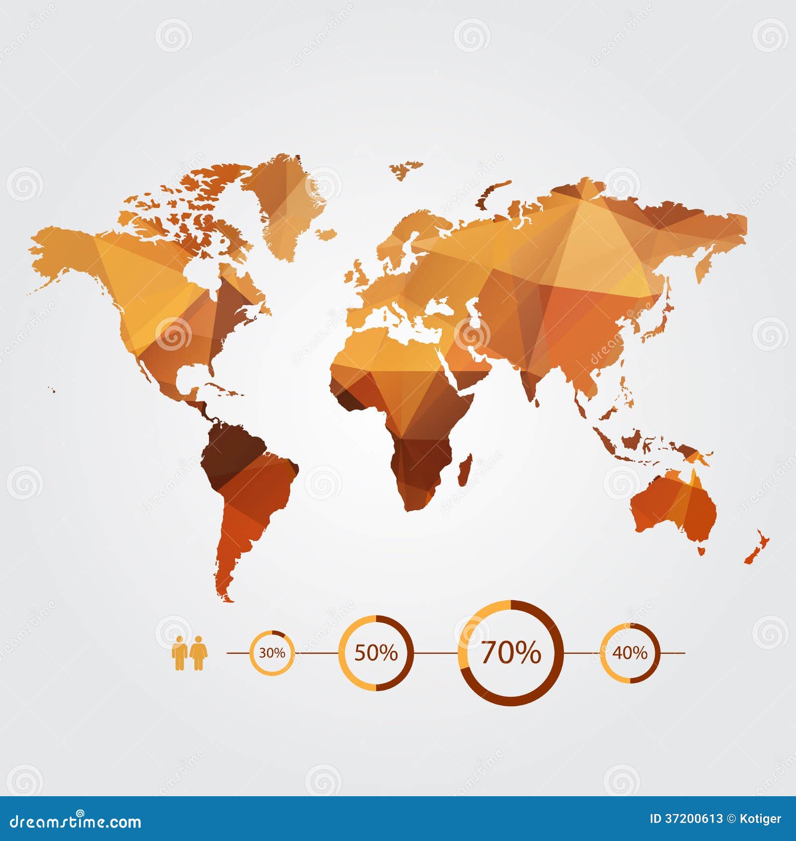 Concepto Moderno De Mapa Del Mundo Con Infographic Ilustración del ...
