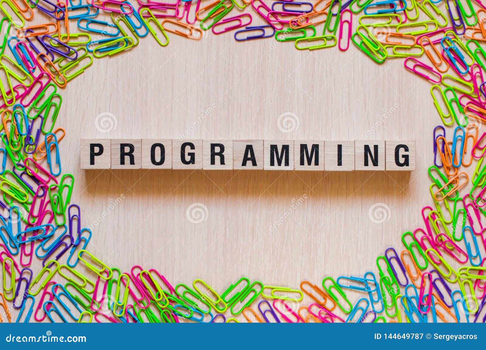 Concepto Programado De La Palabra Imagen de archivo - Imagen de ...