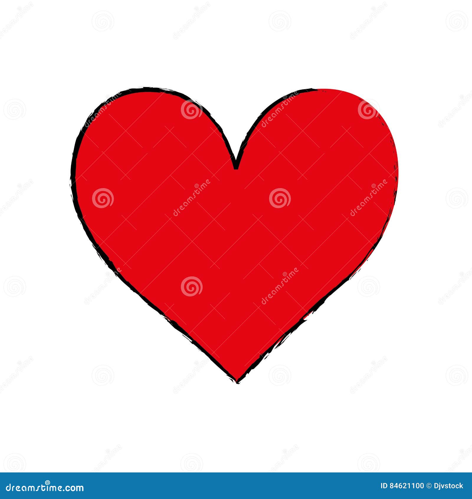 Concepto Romántico Del Corazón Stock de ilustración - Ilustración de ...