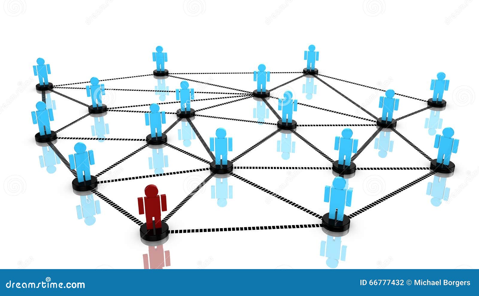 Concepto Social De La Red Con Las Personas Conectadas Stock de ...