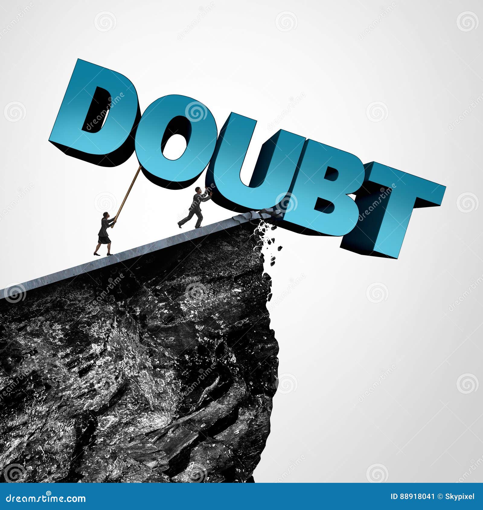 Concepto Superado De La Duda Stock de ilustración - Ilustración de conquiste, resuelto: 88918041