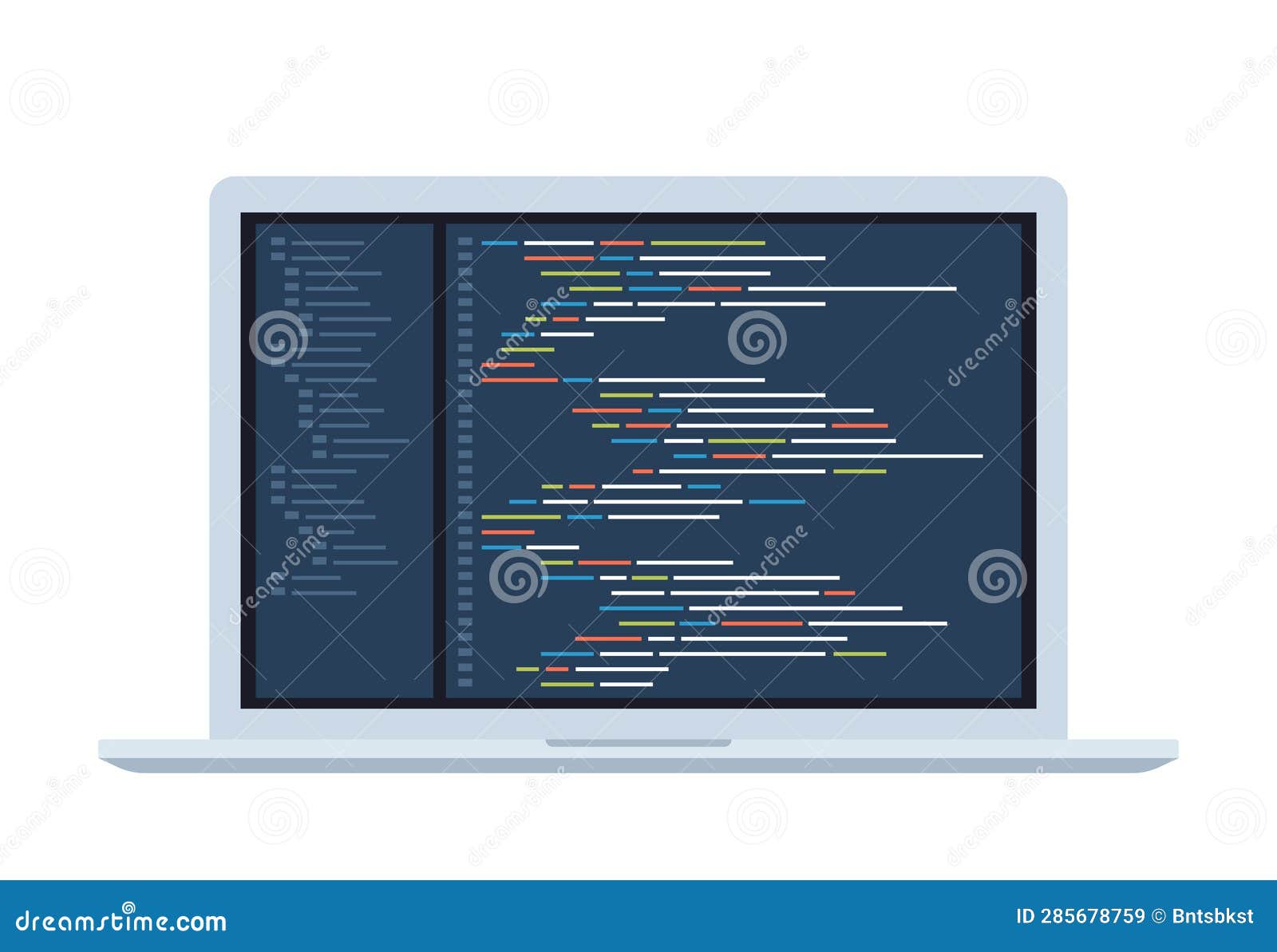 Concepto Vectorial De Codificación De Software Informático. Programación Script De Codificación ...