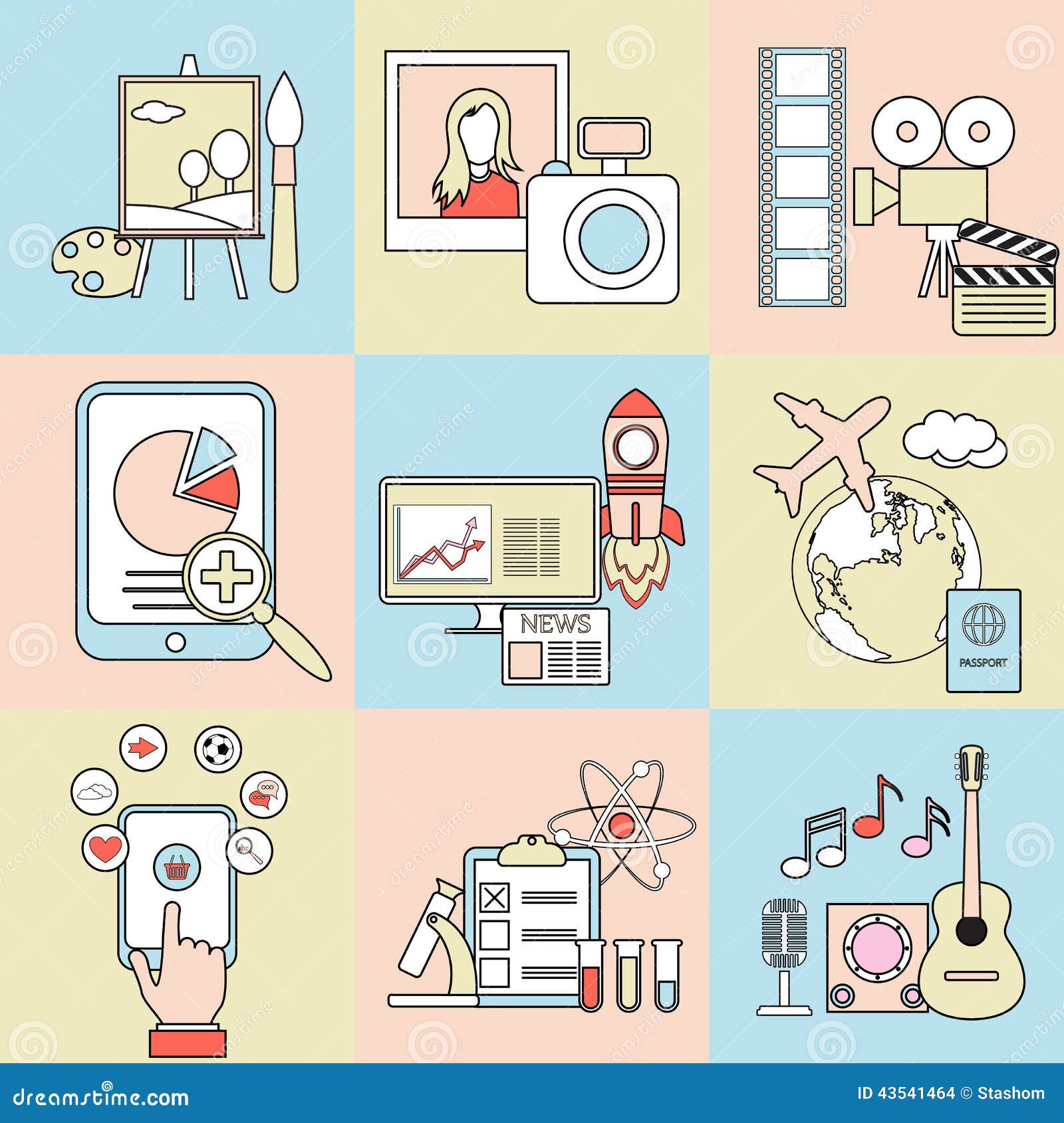 Conceptos Abstractos Del Diseño Y Del Desarrollo Ilustración del Vector ...