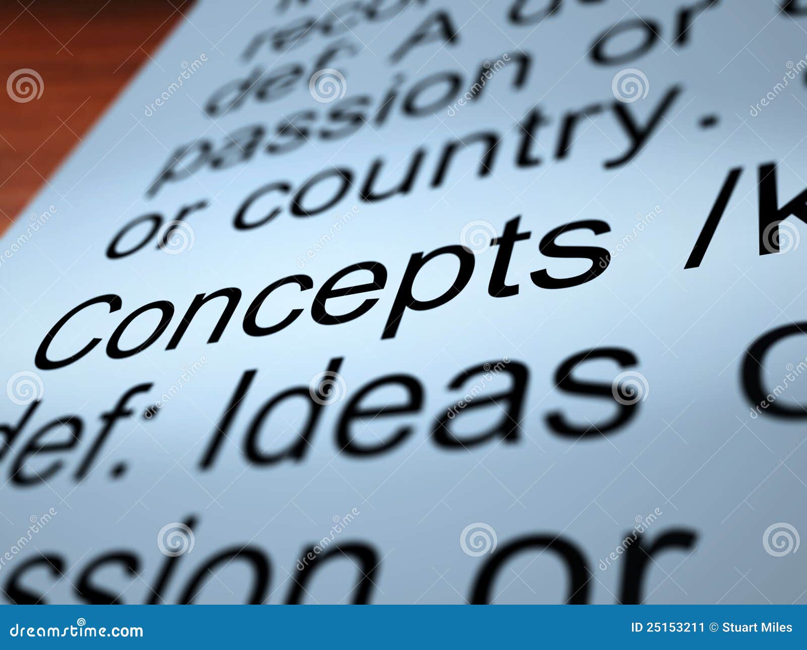 Concepts Definition Closeup Stock Illustration - Illustration of ...