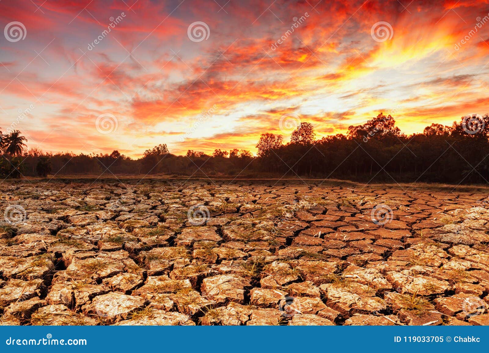 Concepts Global Warming Problem Resolution with Over Cracks Stock Image ...