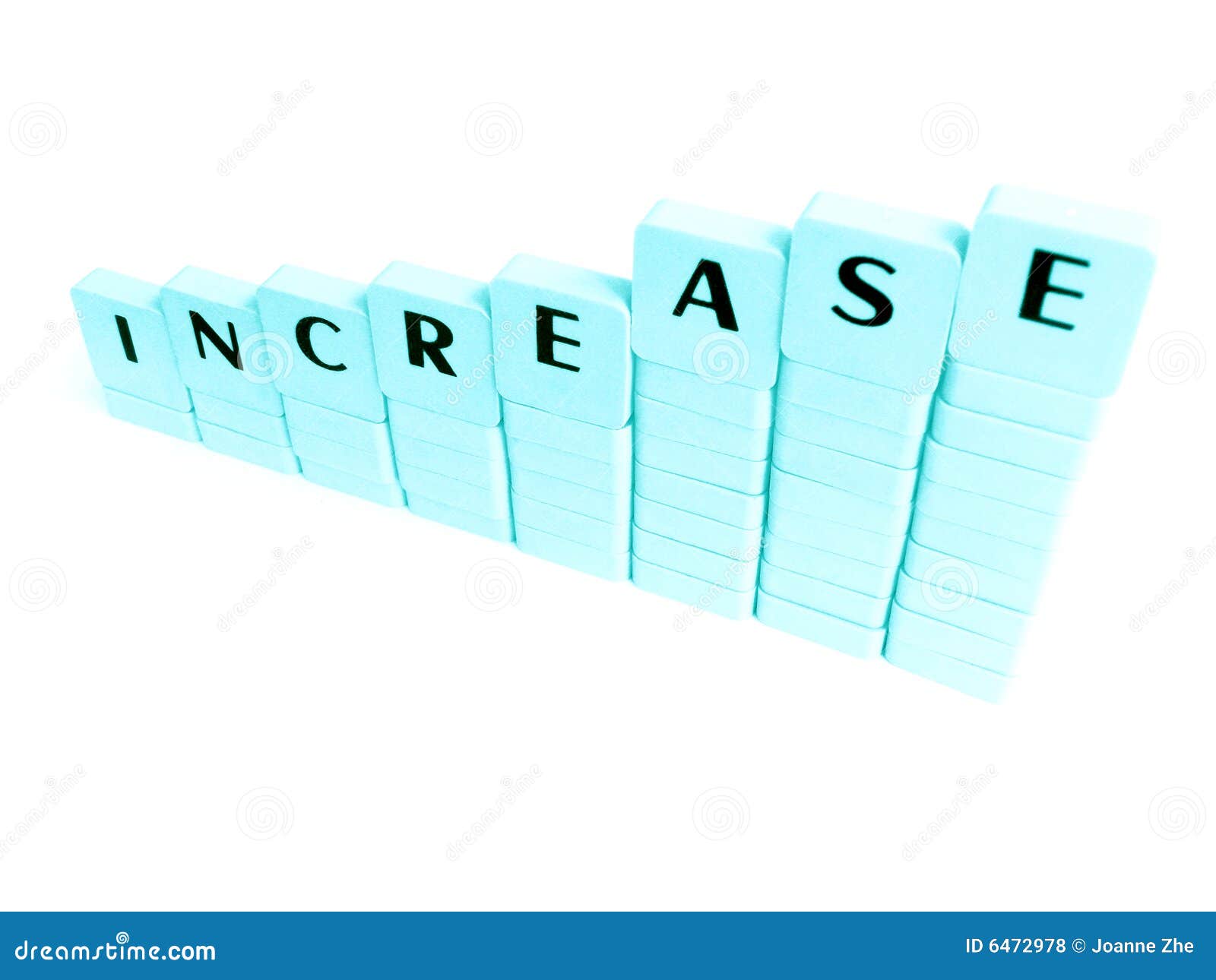Concepts for Increasing Picture Stock Photo - Image of bigger, blue ...