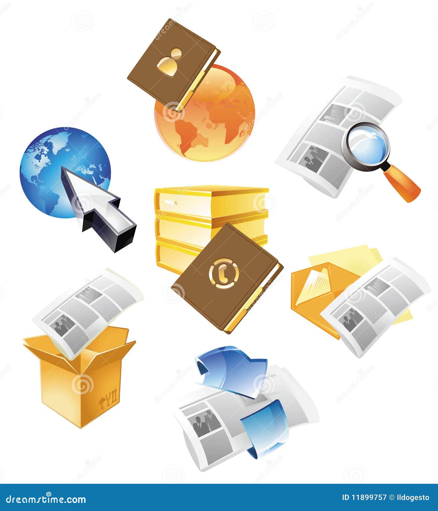 Concepts for Information and Media Stock Vector - Illustration of ...