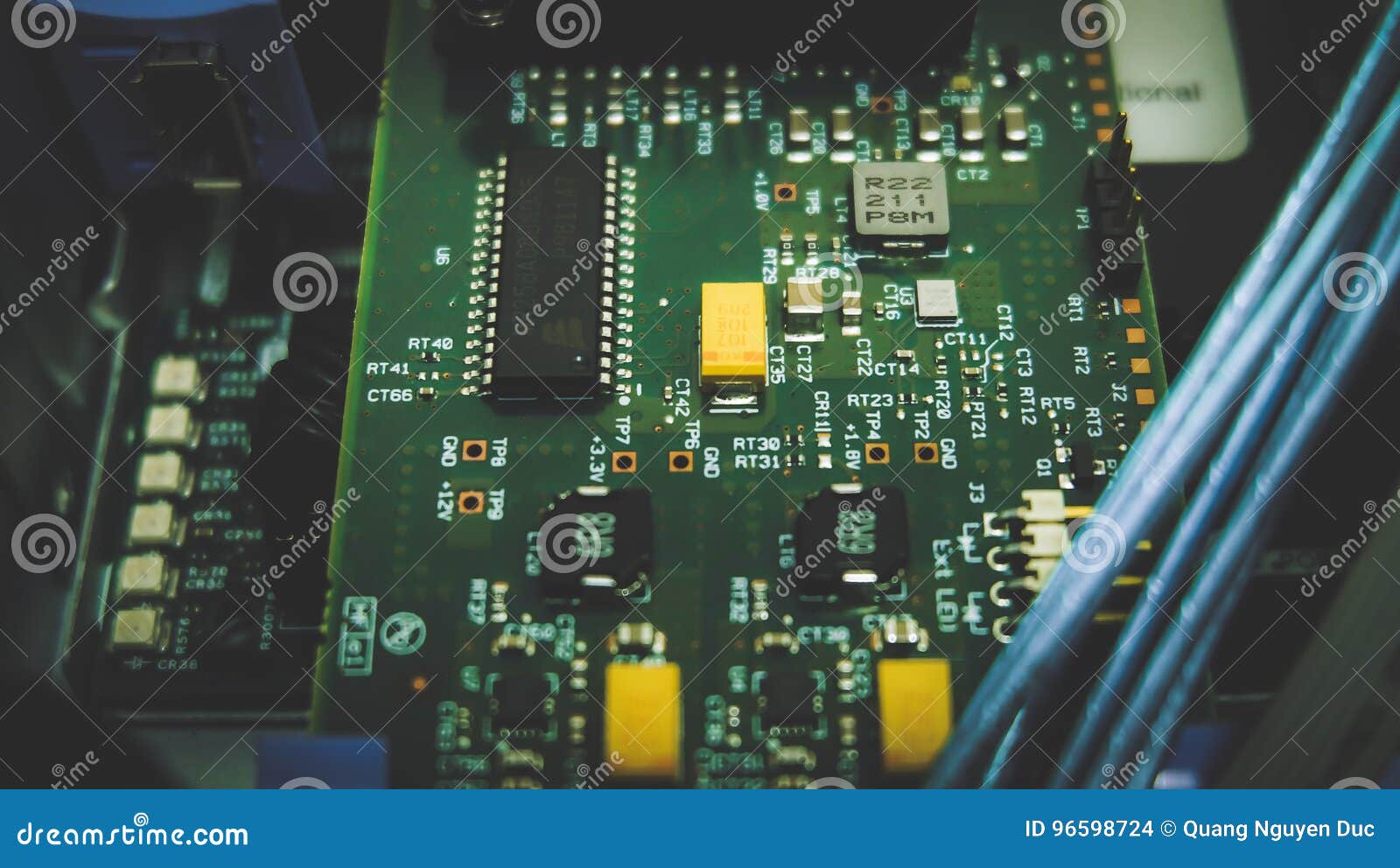 Inside Motherboard of Server, RAM Editorial Stock Image - Image of main ...