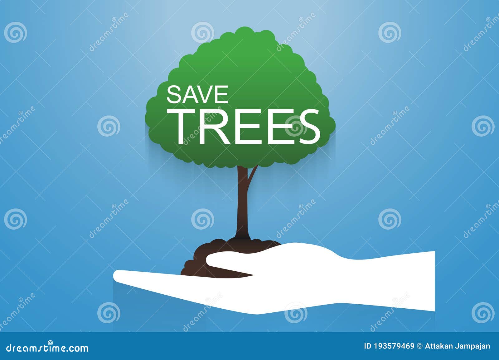 Tree Conservation Vector Logo Design. Tree Concept With A Shovel Stuck ...