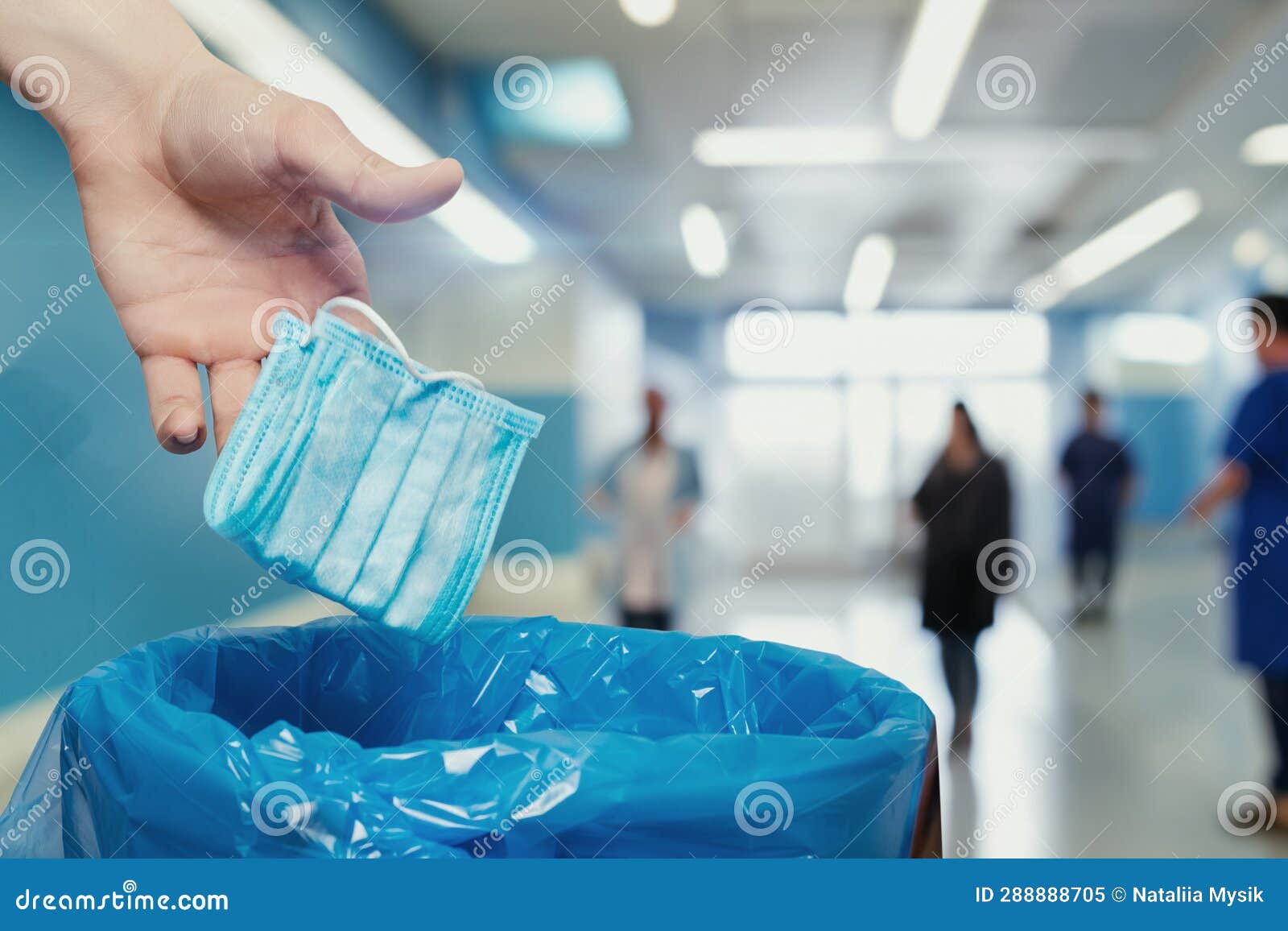 Concepts of Using Disposable Masks Stock Image - Image of corona ...