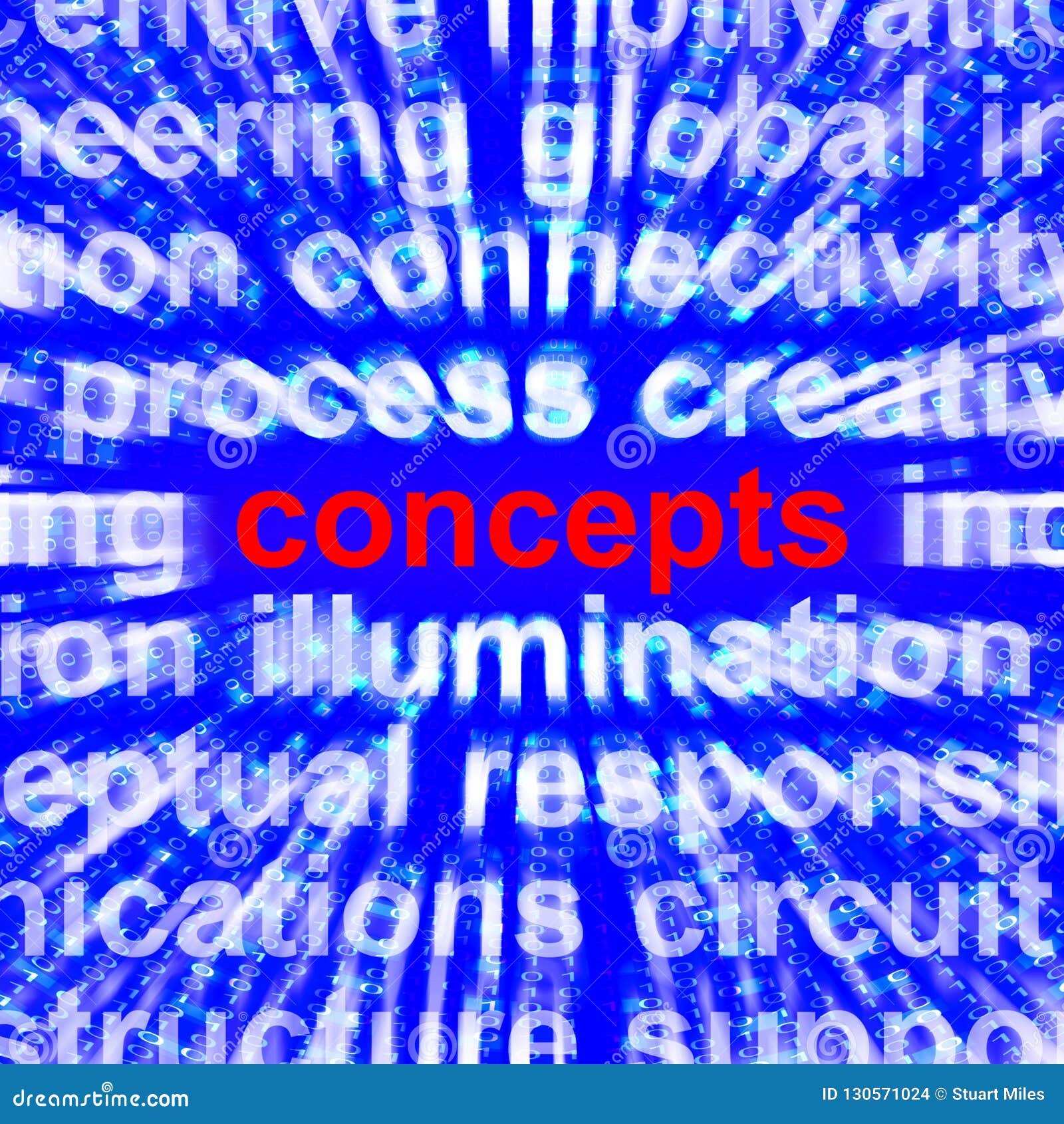 Concepts Word Representing New Ideas 3d Rendering Stock Illustration ...