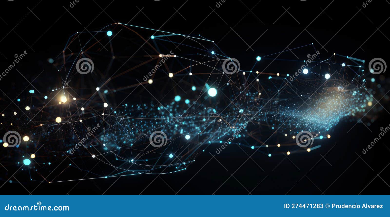 Conceptual Abstract Background of Digital Connections Stock ...