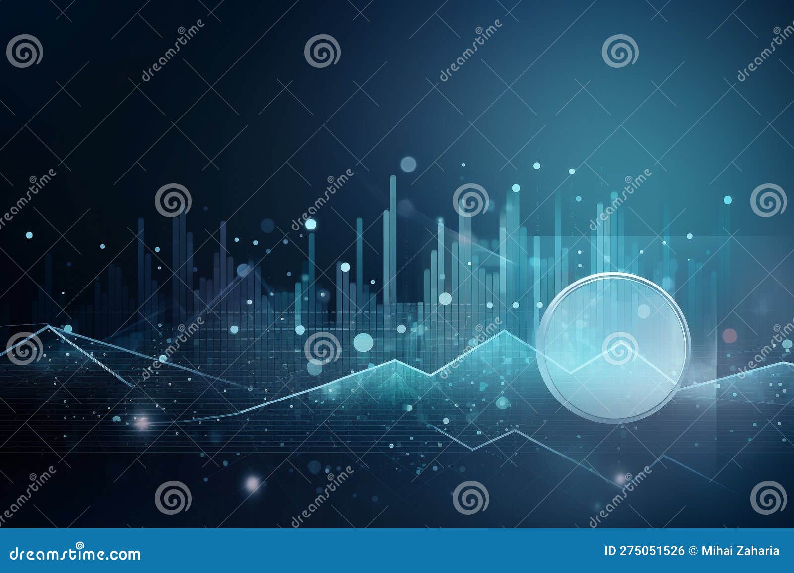 Conceptual Abstract Business Presentation Background. Generative AI ...