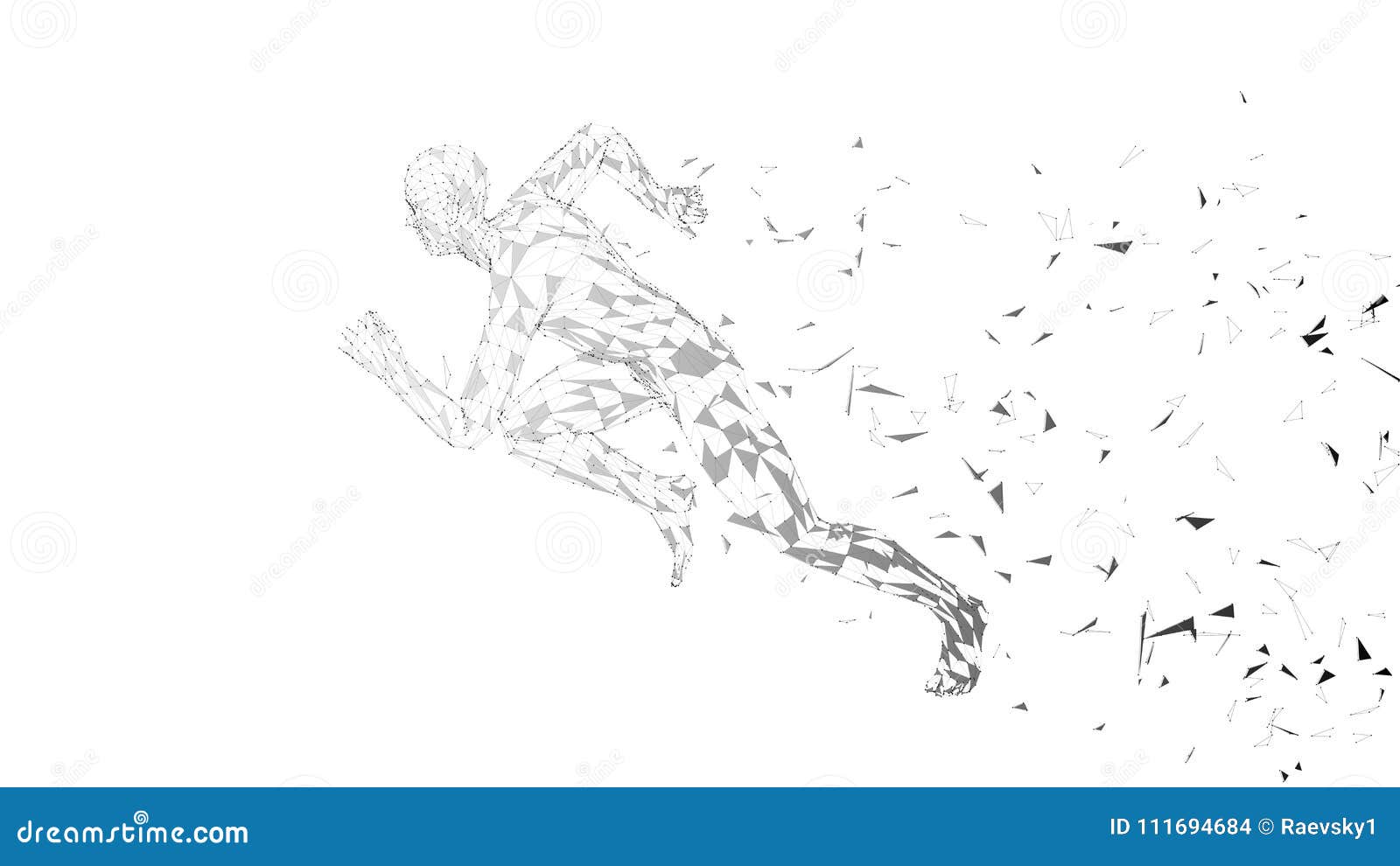 Conceptual Abstract Running Man. Runner with Connected Lines, Dots ... Conceptual Abstract Running Man. Runner with Connected Lines, Dots ...