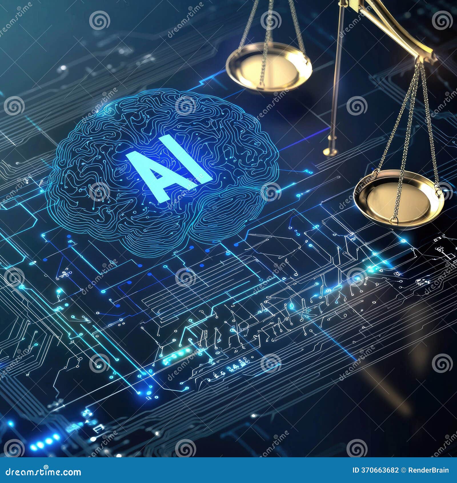 AI Ethics And Neural Synthesis With Digital Advances Ai Generated Stock Photo | CartoonDealer ...