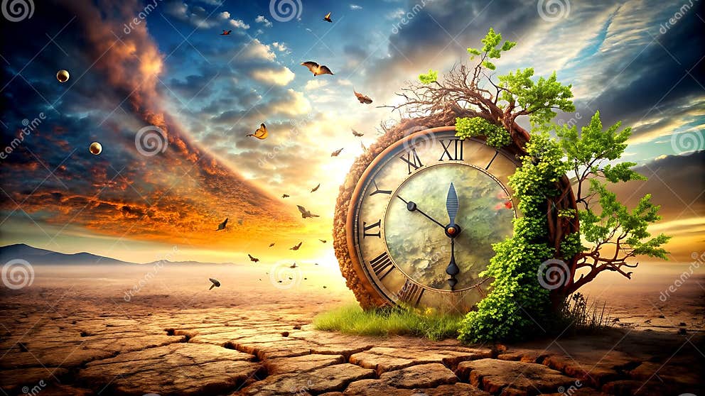 A Visual Representation of the Constant Flow and Progression of Time ...