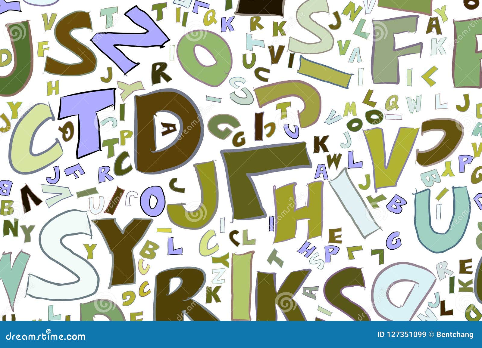 Conceptual Background Alphabets Letters for Design Catalog or Texture ...