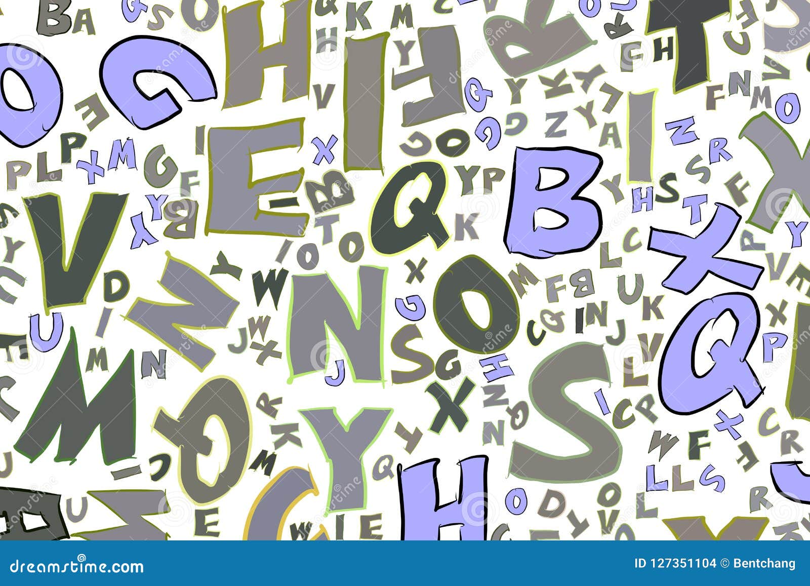 Conceptual Background Alphabets Letters For Design Catalog Or Texture ...