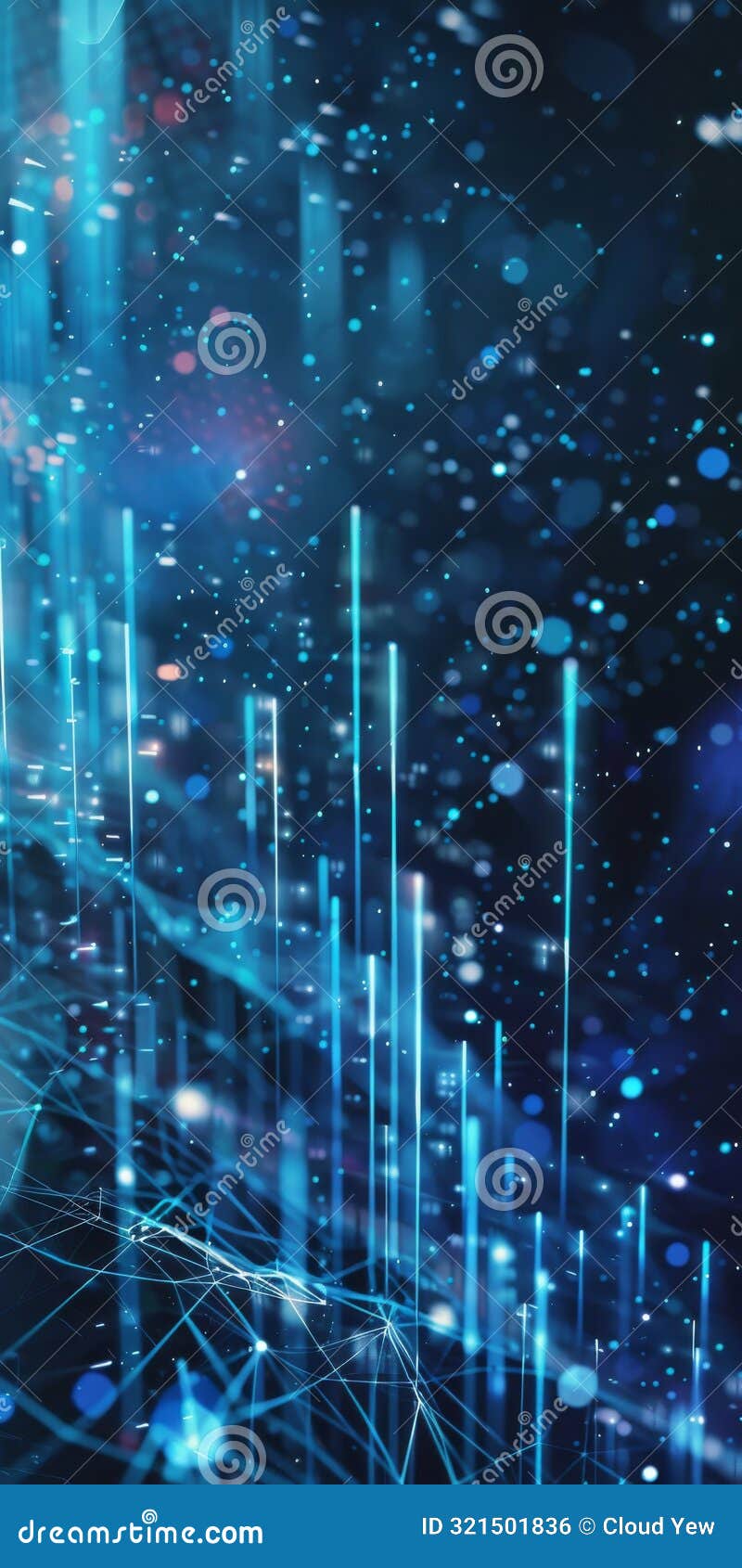 Conceptual Background Depicting Technology Growth. Stock Illustration ...