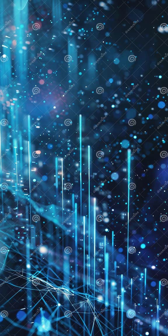 Conceptual Background Depicting Technology Growth. Stock Illustration ...