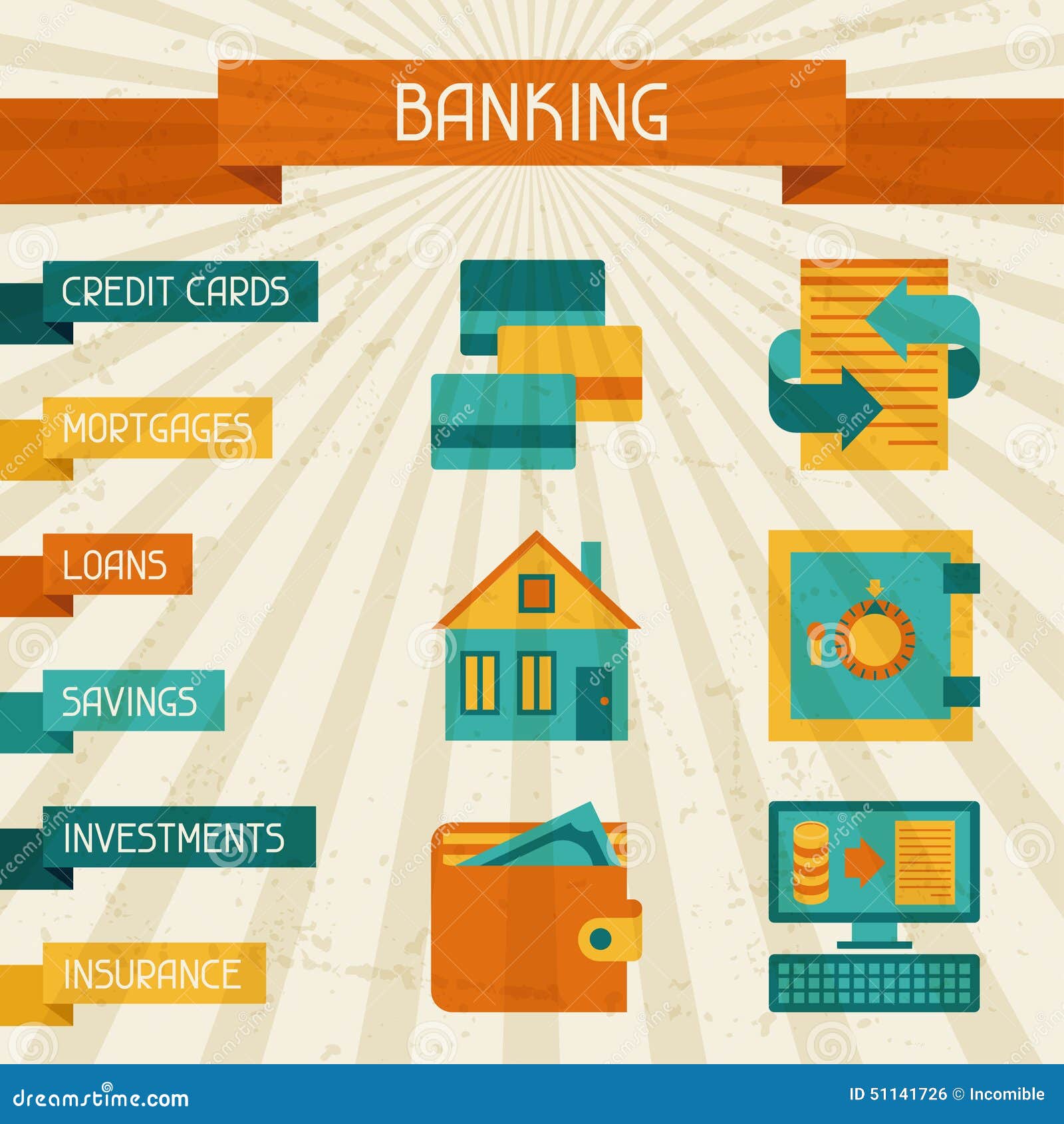 Conceptual Banking and Business Background Stock Vector - Illustration ...