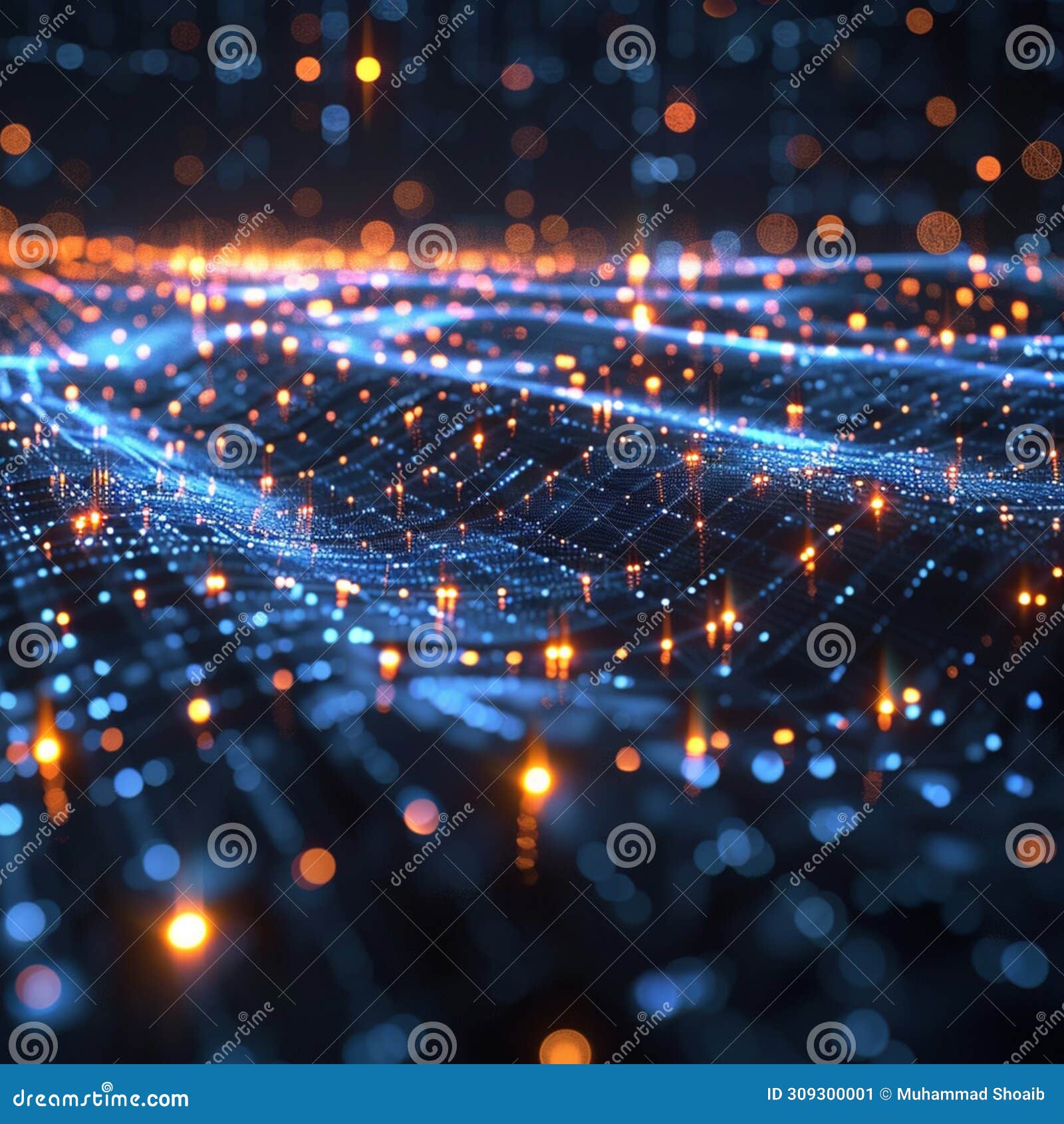 Conceptual Big Data Backdrop Highlighting Technological ...