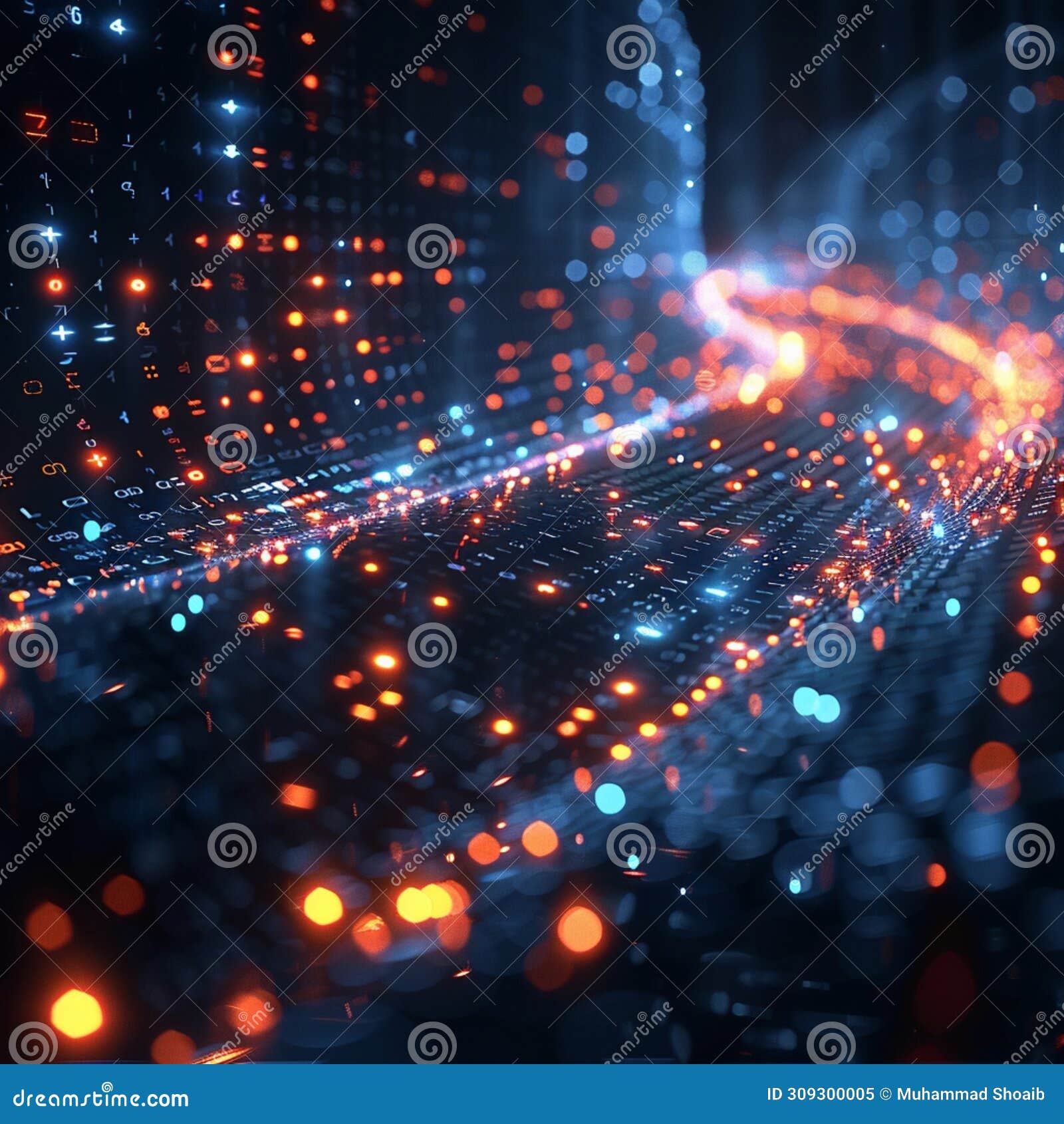 Conceptual Big Data Backdrop Highlighting Technological ...