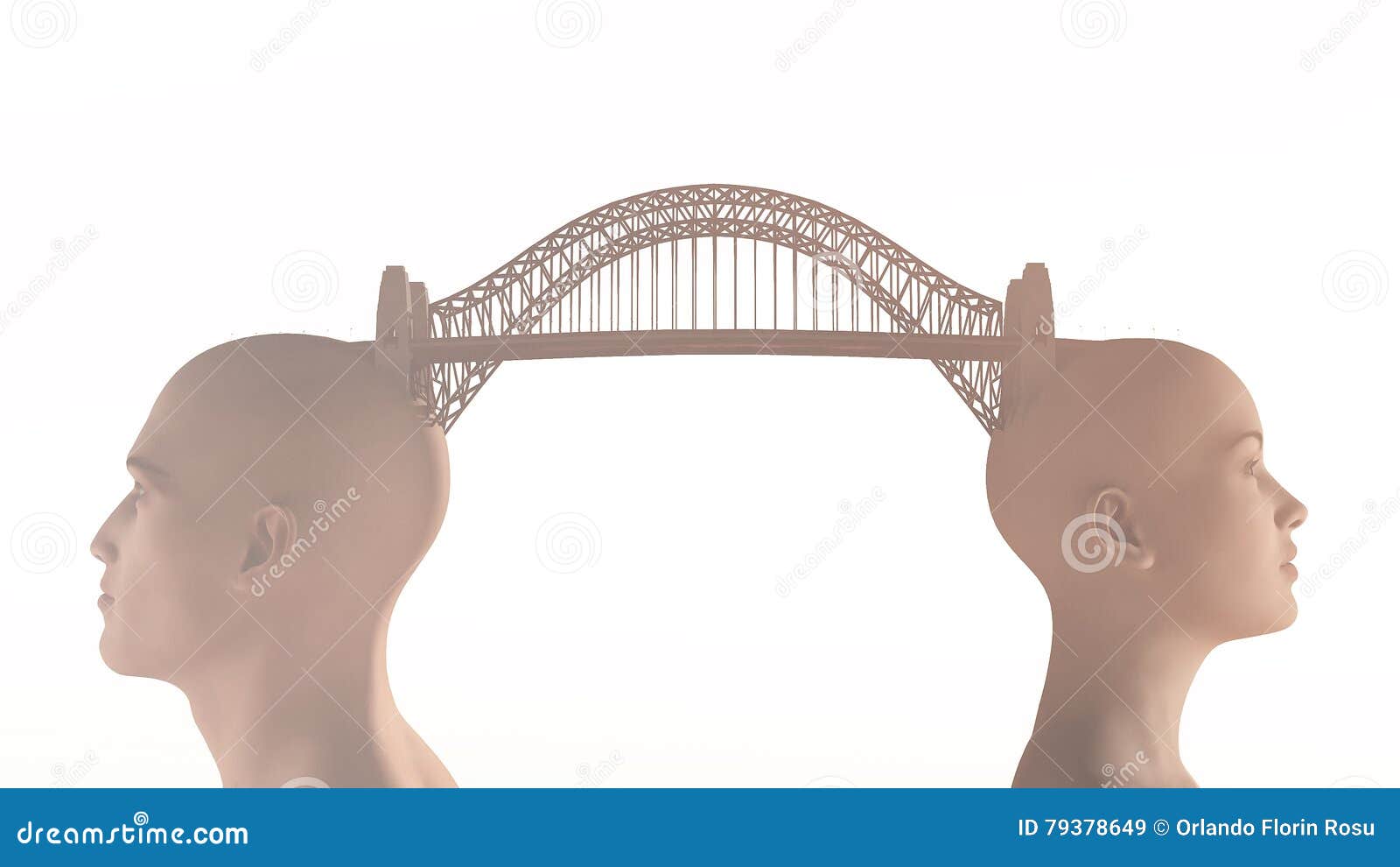 Conceptual Bridge Over Water. Stock Image - Image of link, memories ...