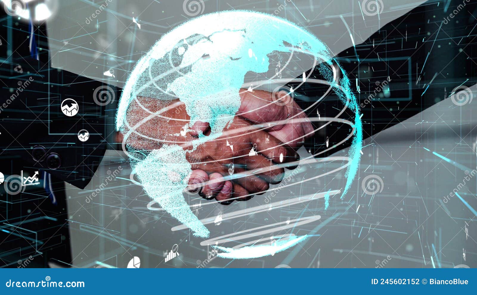Conceptual Business Handshake with Dashboard for Financial Data ...