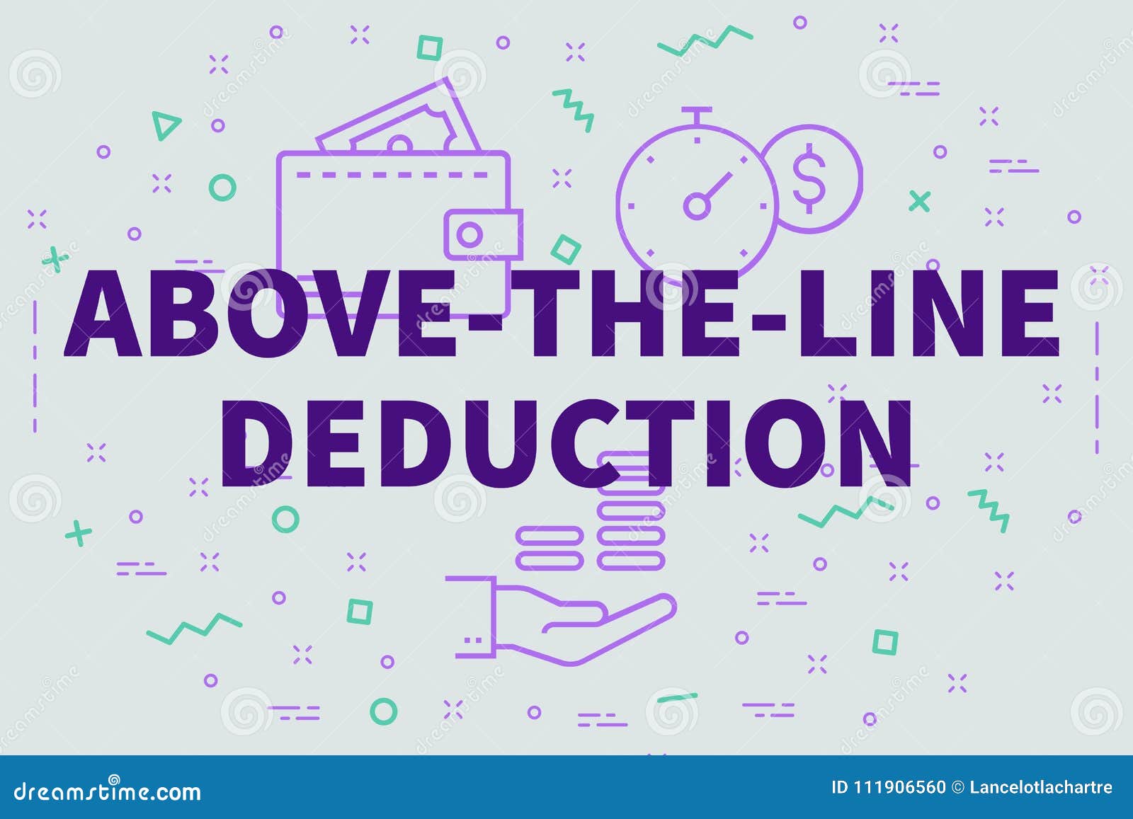 Conceptual Business Illustration with the Words Above-the-line D Stock ...