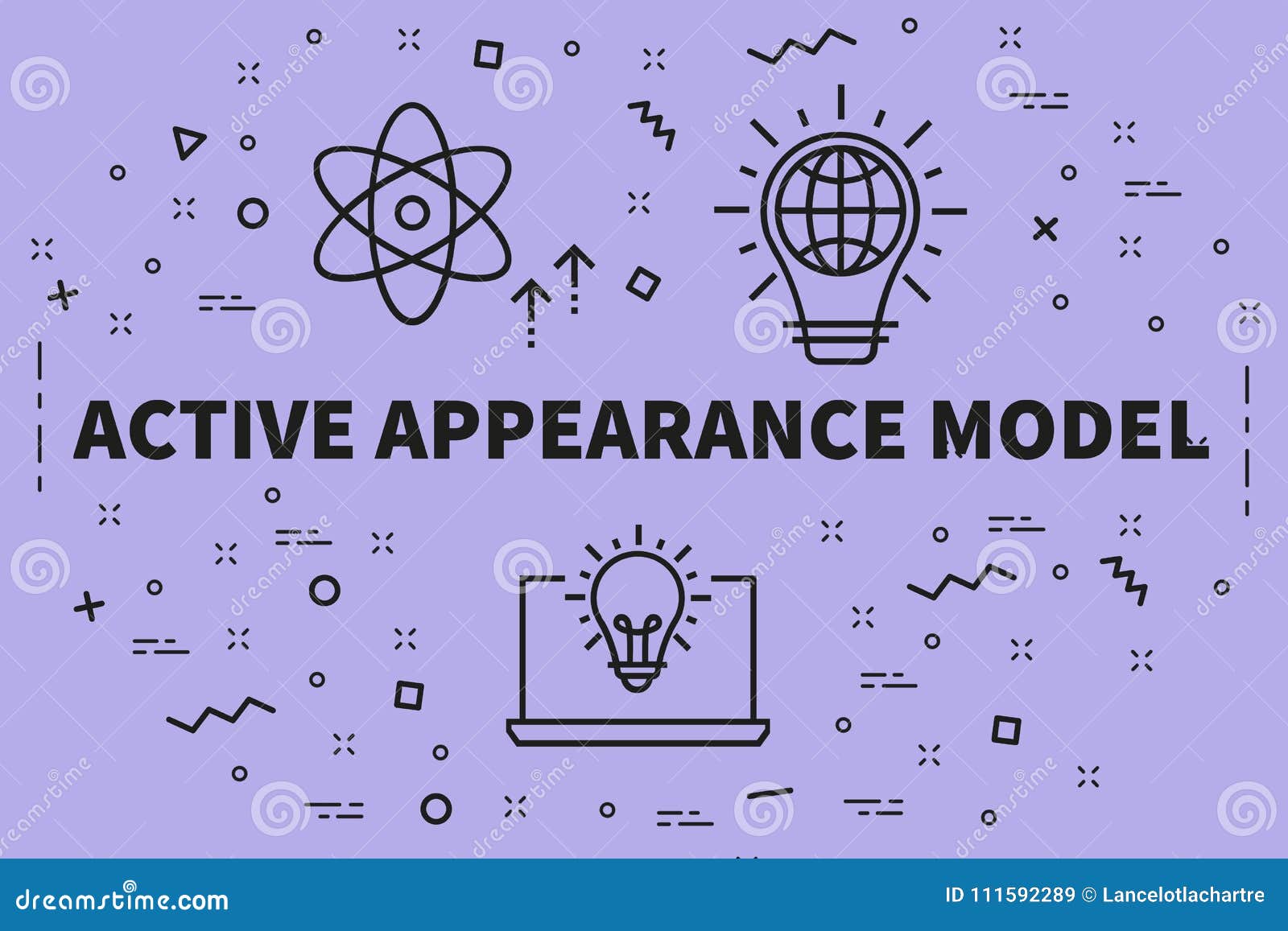 Conceptual Business Illustration with the Words Active Appearance Model ...