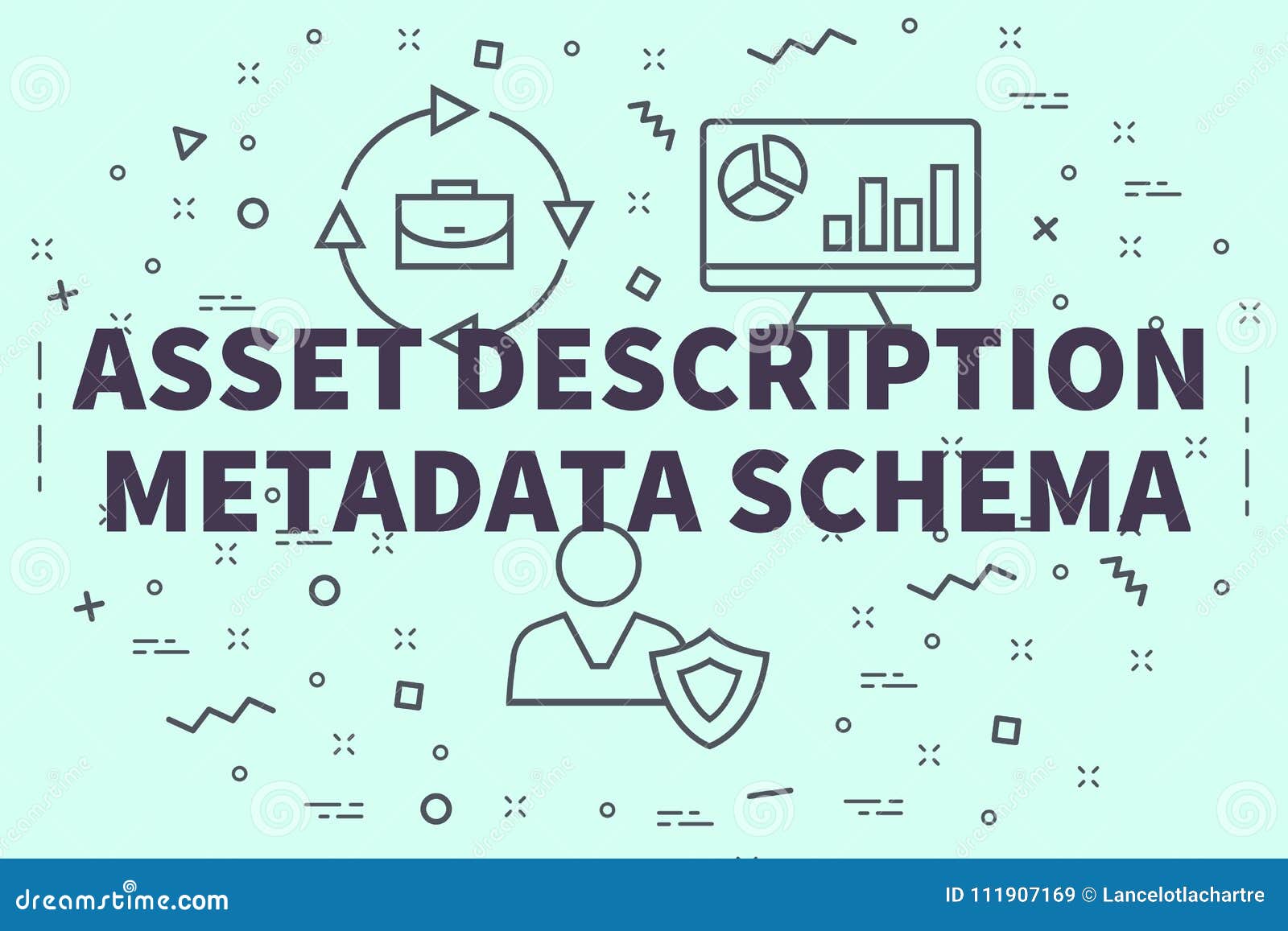 Conceptual Business Illustration With The Words Asset Description ...