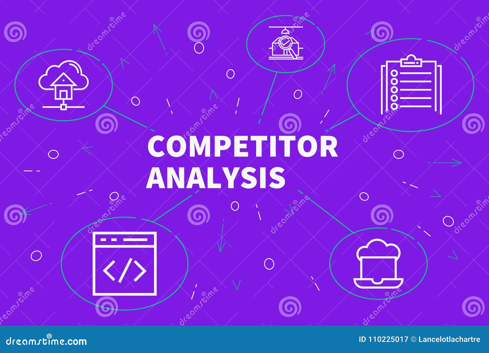 Conceptual Business Illustration with the Words Competitor Analysis ...