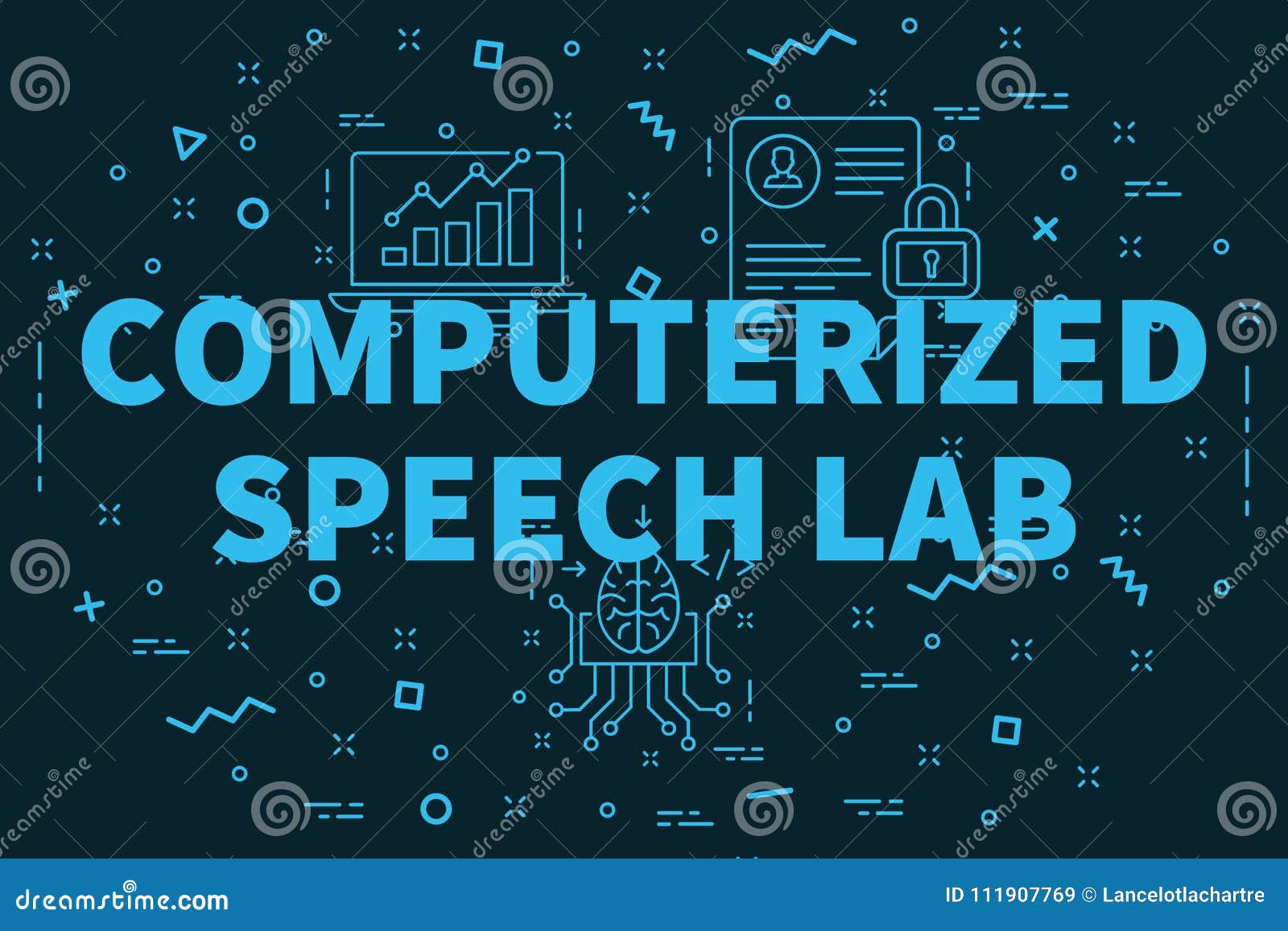 Conceptual Business Illustration with the Words Computerized Speech Lab ...