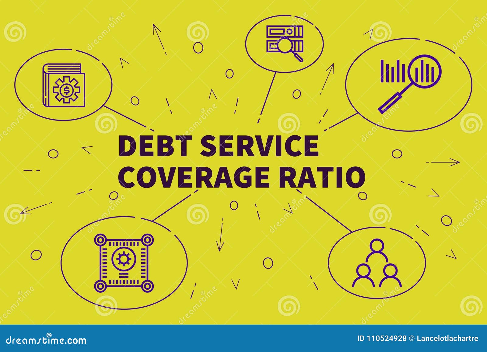 Conceptual Business Illustration with the Words Debt Service Coverage ...