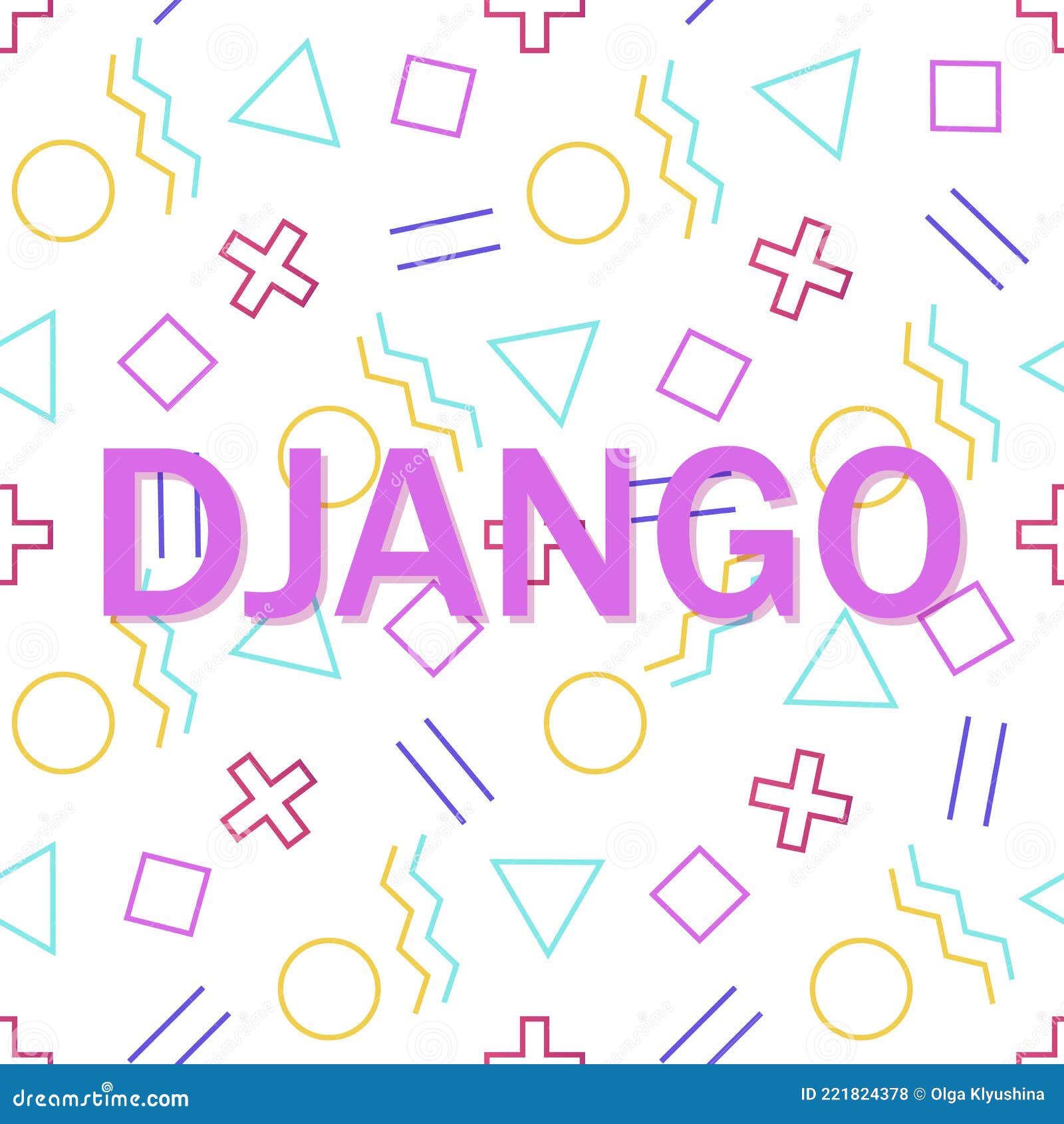 Conceptual Business Illustration with the Words Django. Learn Django ...