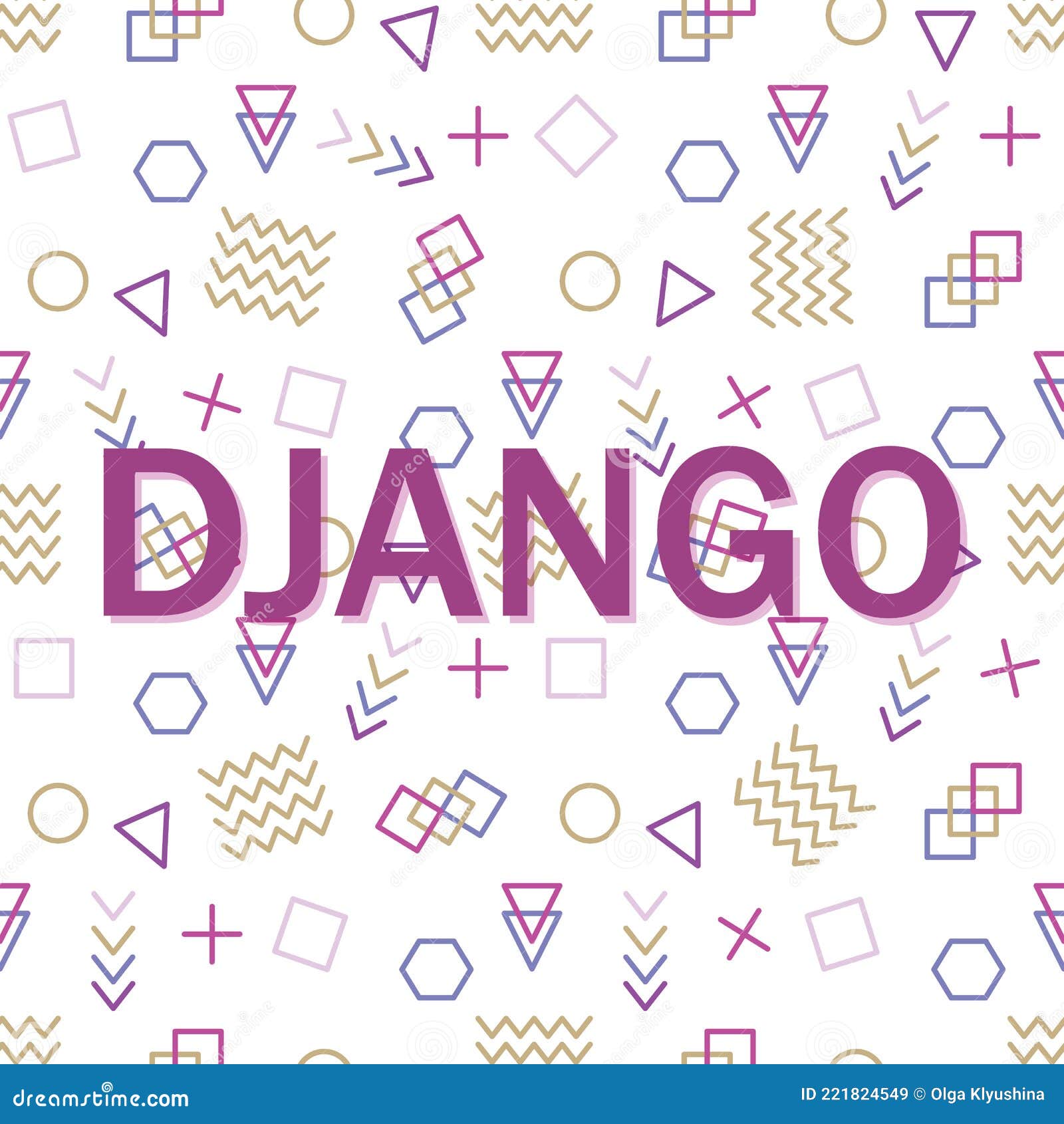 Conceptual Business Illustration with the Words Django. Learn Django ...