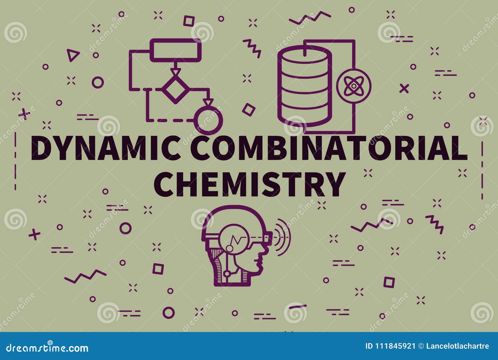 Conceptual Business Illustration with the Words Dynamic Combinatorial ...