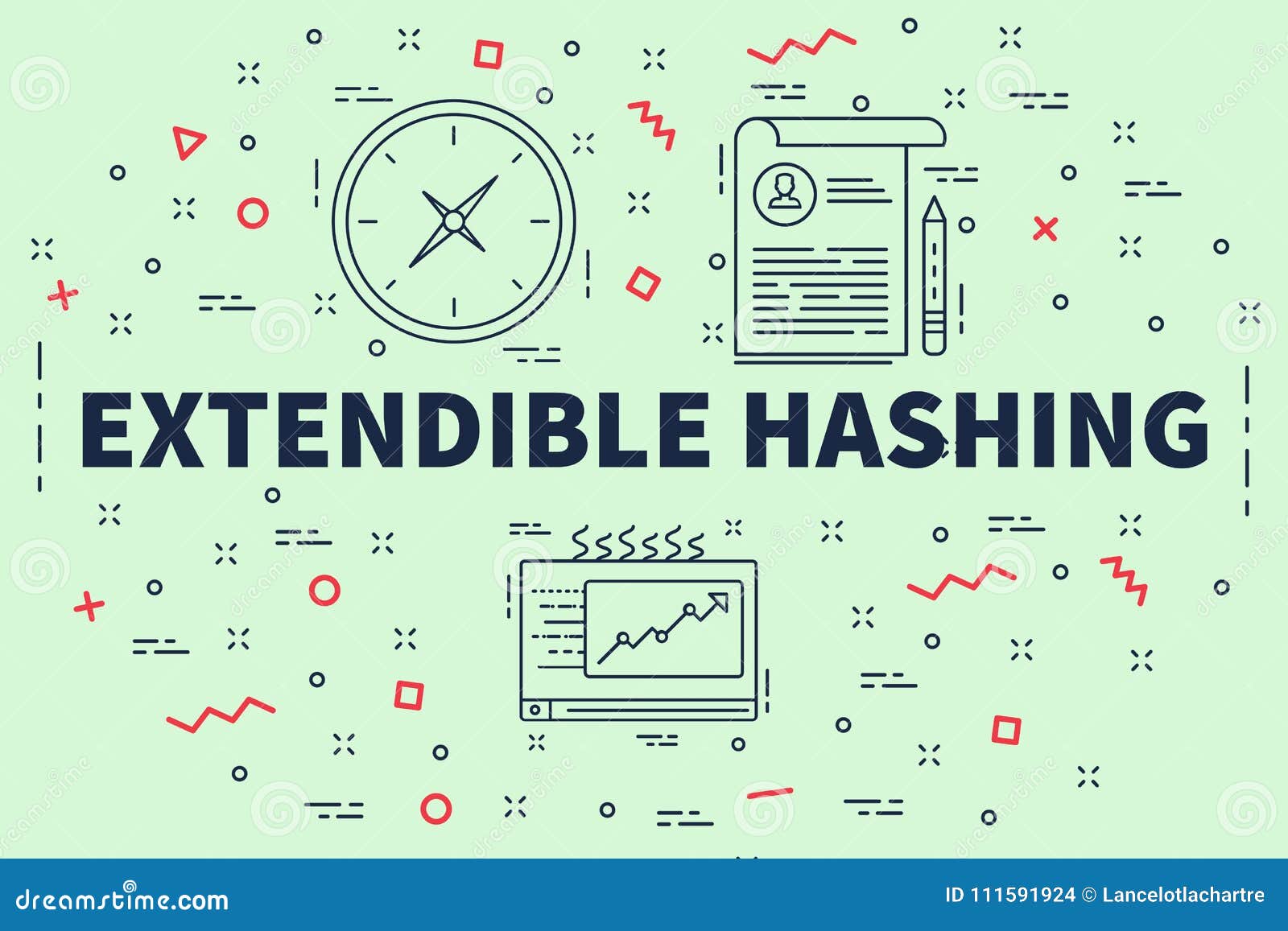 Conceptual Business Illustration with the Words Extendible Hashing ... Conceptual Business Illustration with the Words Extendible Hashing ...