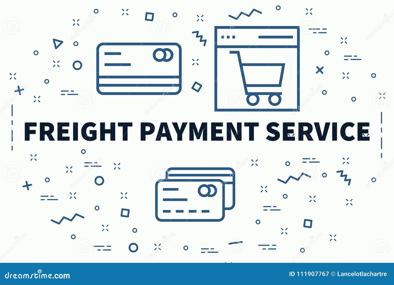 Conceptual Business Illustration with the Words Freight Payment Stock ...