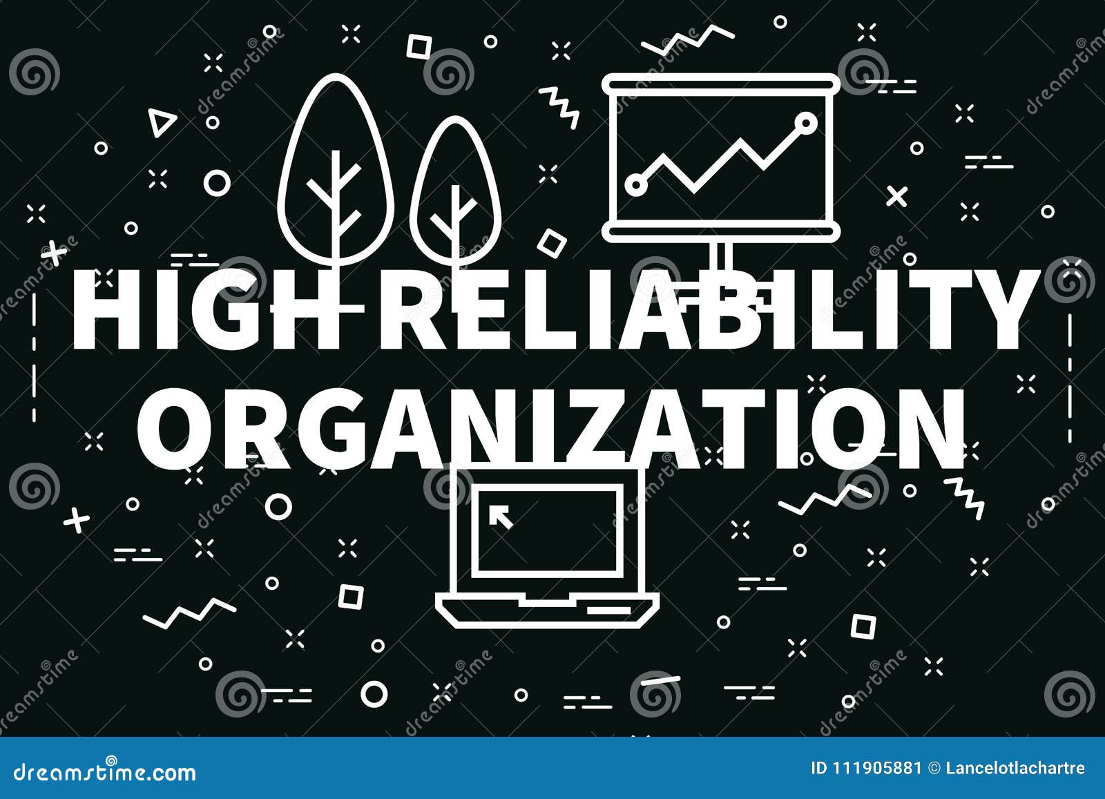 Conceptual Business Illustration with the Words High Reliability Stock ...