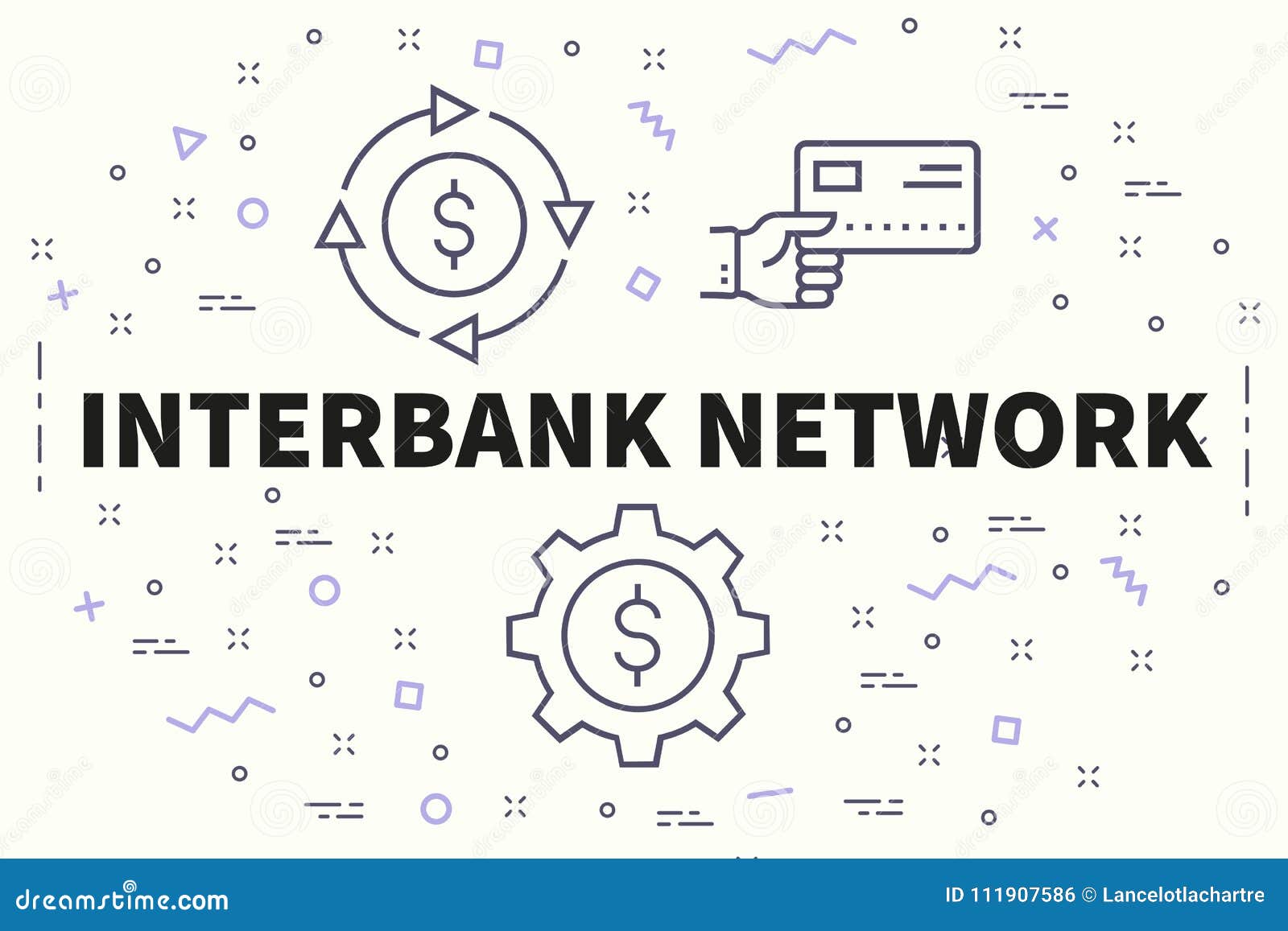 Conceptual Business Illustration with the Words Interbank Network Stock ...