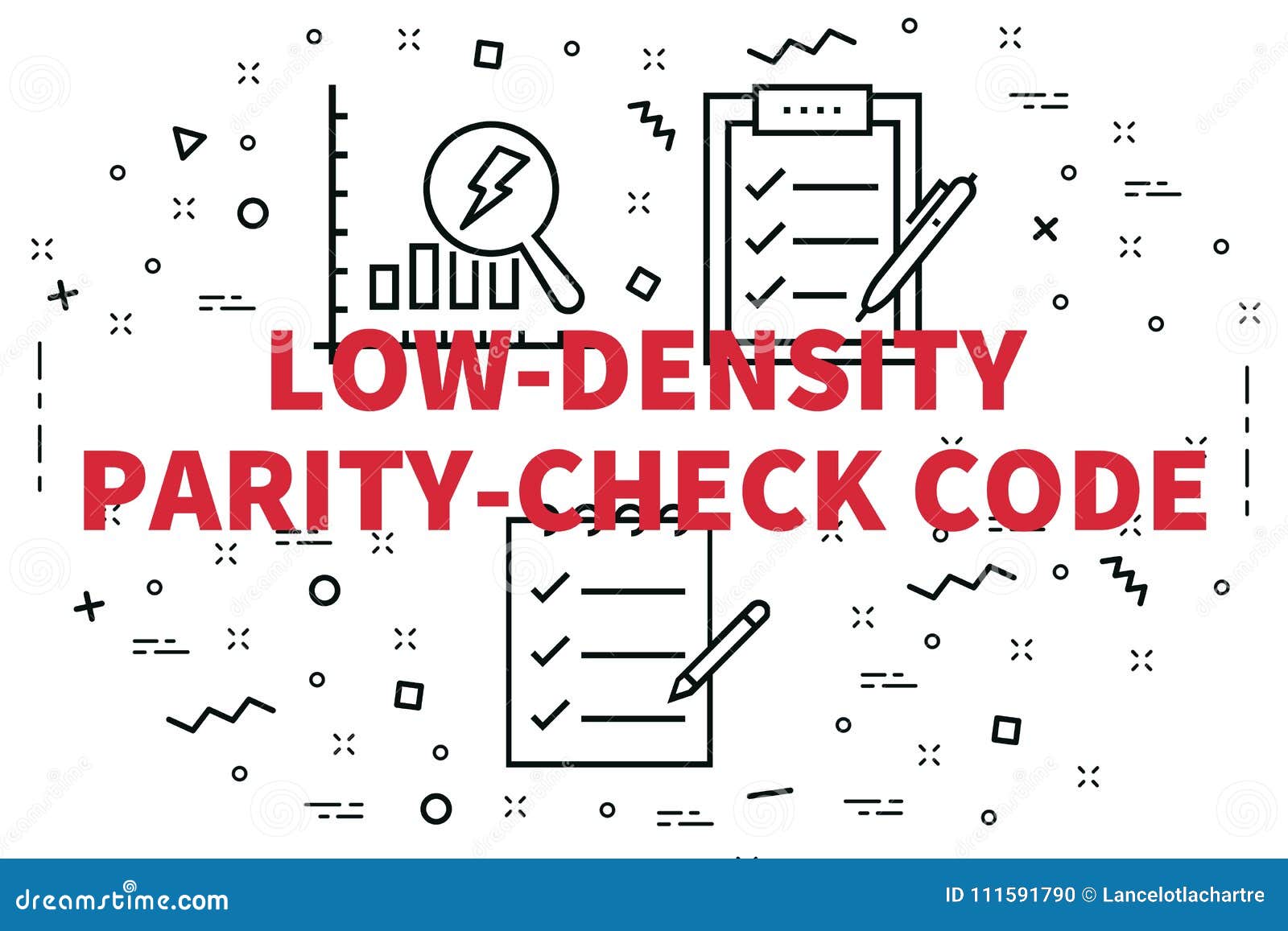 Conceptual Business Illustration with the Words Low-density Parity ...