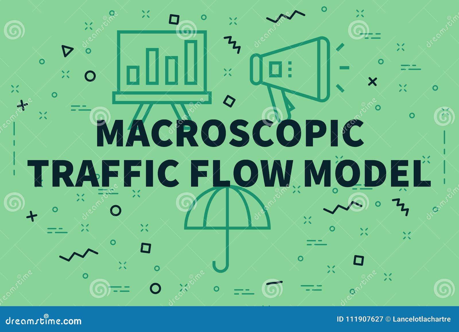 Conceptual Business Illustration with the Words Macroscopic Traffic ...