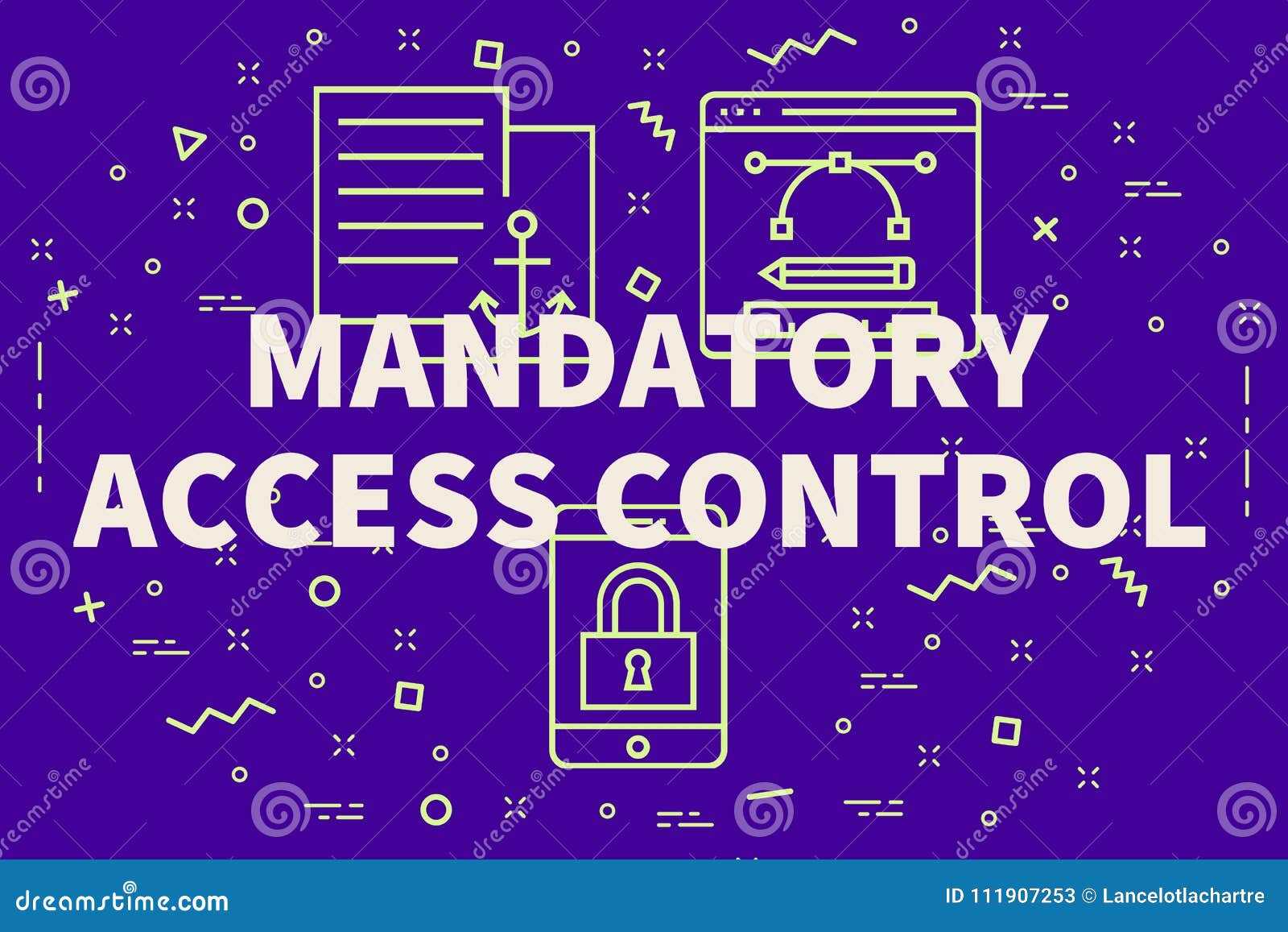 Mandatory Access Control Blue Gradient Concept Icon Cartoon Vector ... Mandatory Access Control Blue Gradient Concept Icon Cartoon Vector ...