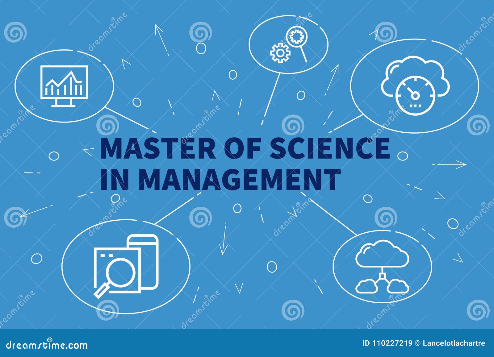 Master Of Science And Success - Shown As Word Master Of Science On A ...